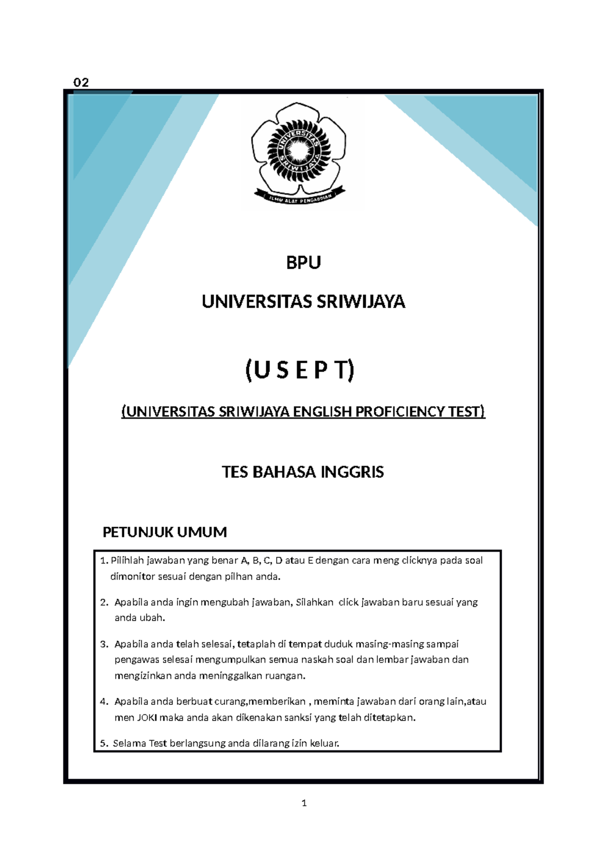 USEPT 02: Listening & Reading Comprehension Guide - Studocu