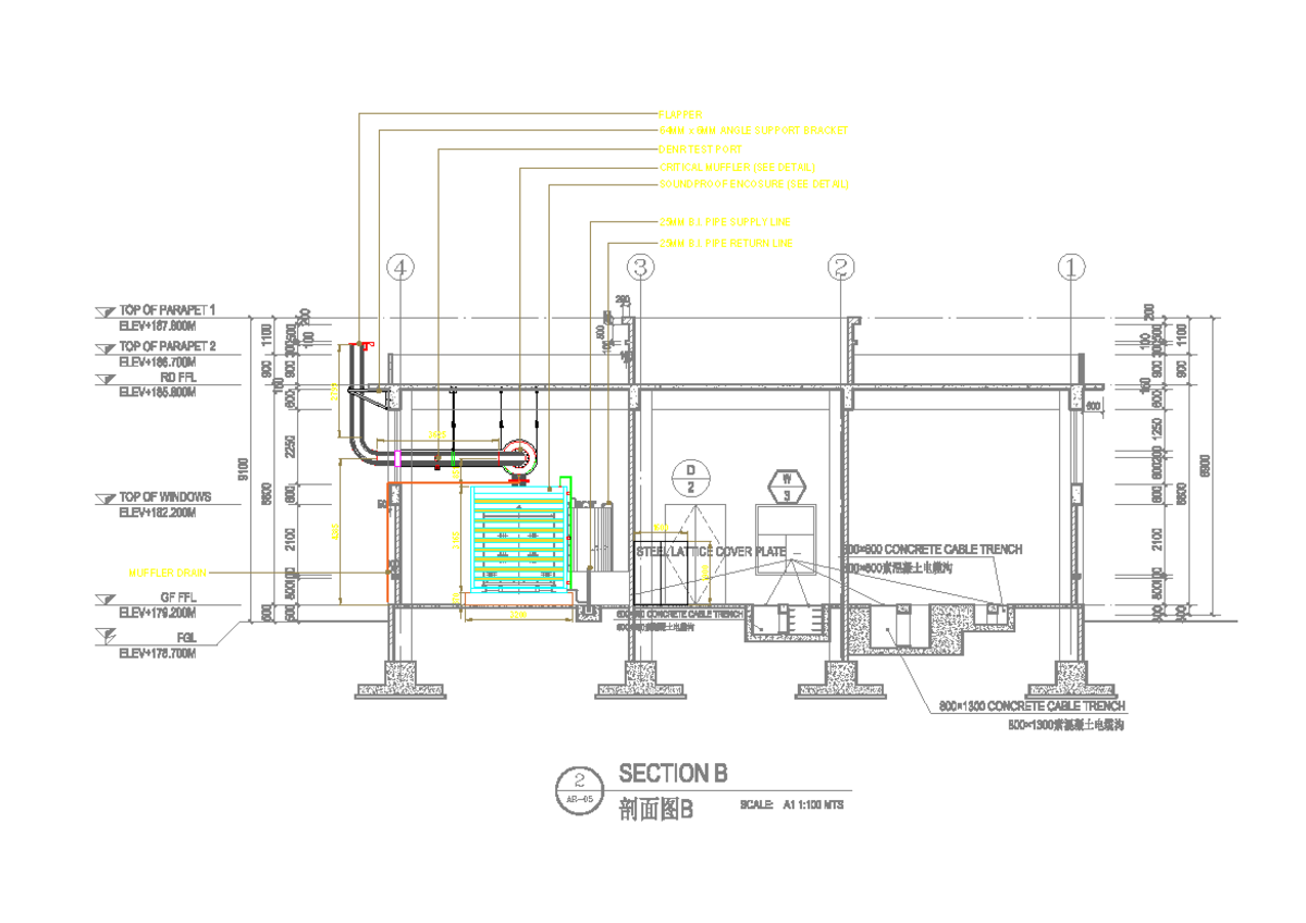 ECB & GCB - Elevation - DRAWING - Civil Engineering - 3165 FUEL DAY ...