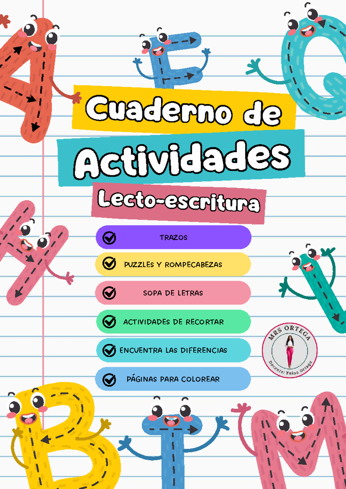 Cuaderno de Actividades de Lectoescritura: Letra M - Studocu