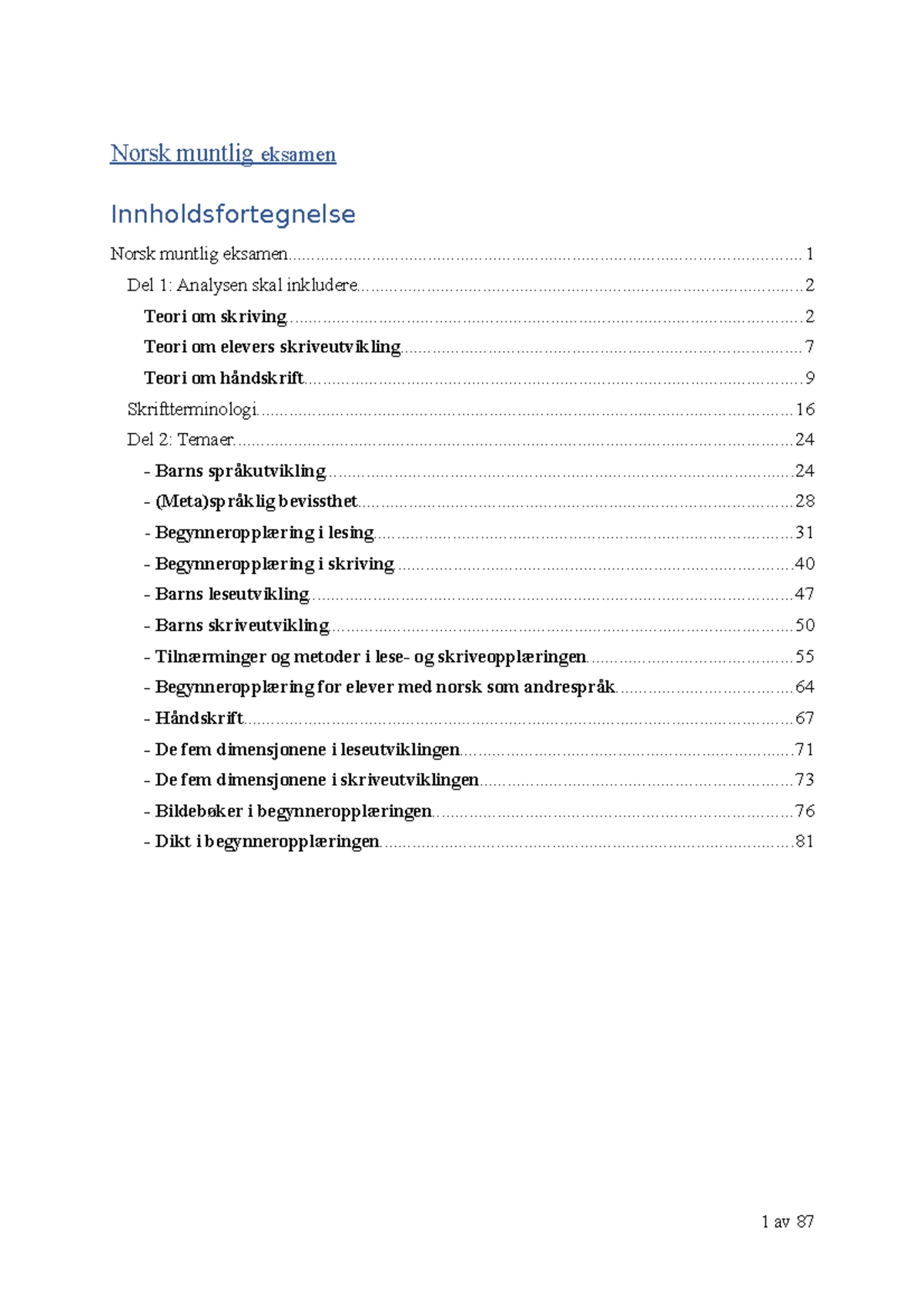 Kap 4 Fortellende tekster - Elevens tekst Kapittel 4: Fortellende tekster Dagrun Skjelbred - Studocu