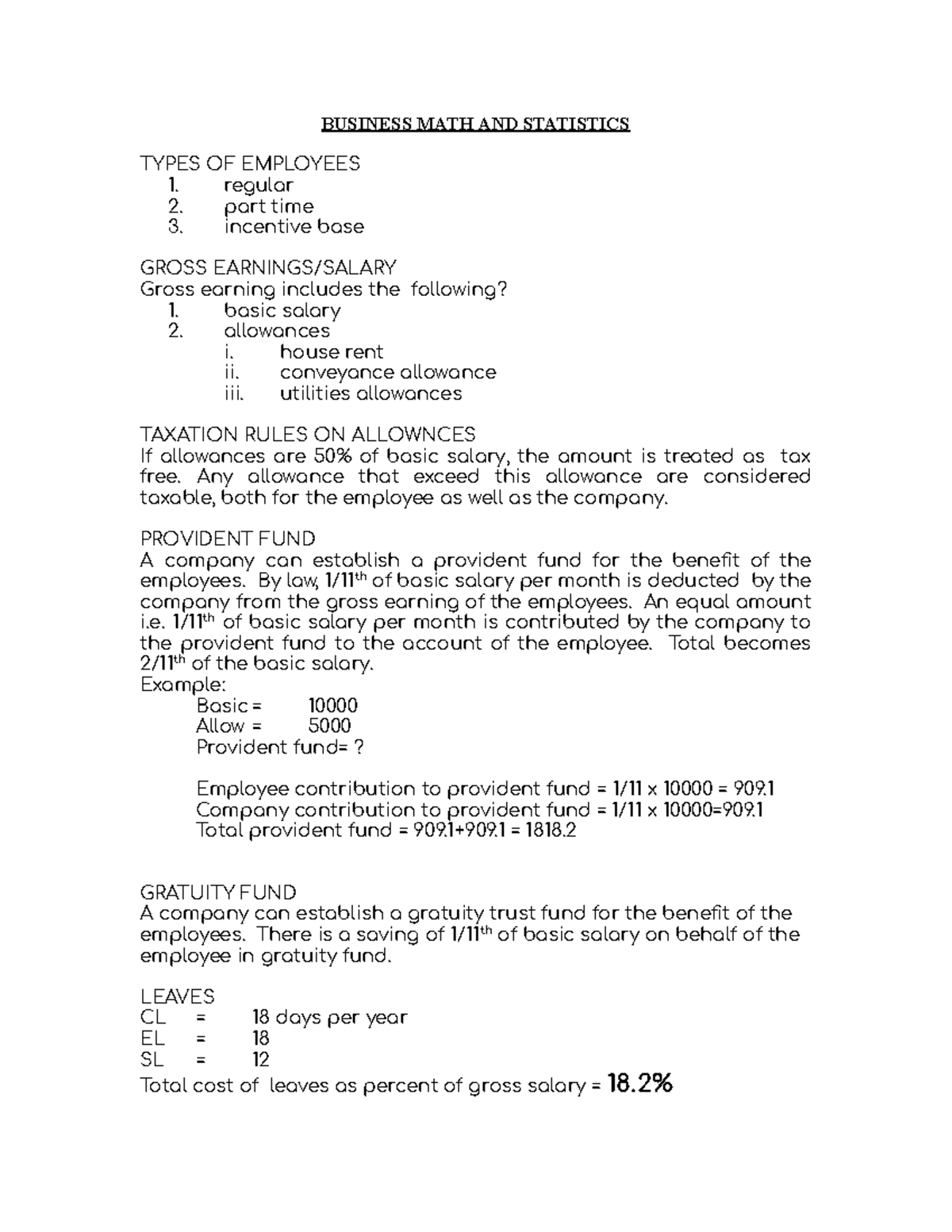 Math 1 to 22 - Midterm Practice Questions on Business Math & Stats ...