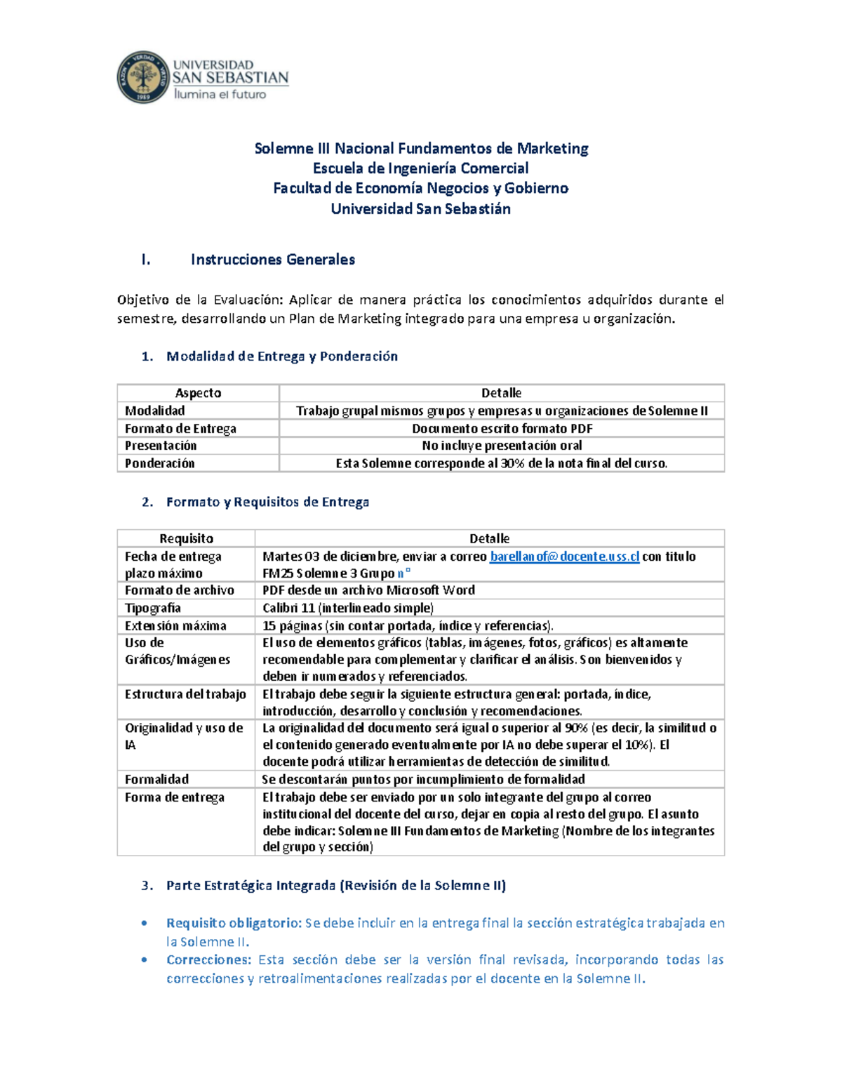 Solemne Nacional FM25: Plan de Marketing Integrado 2025 - Studocu
