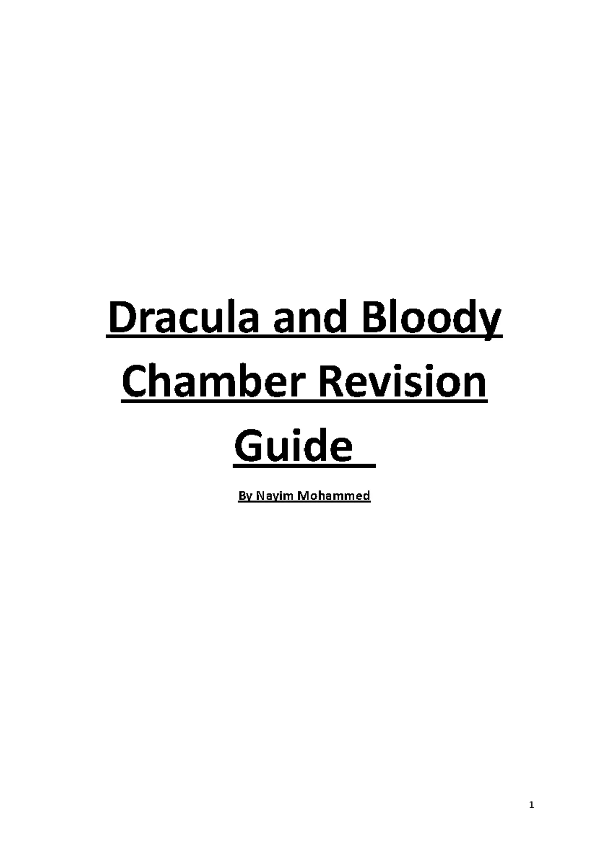 A-Level English Revision - Dracula Notes - English Revision - Dracula ...