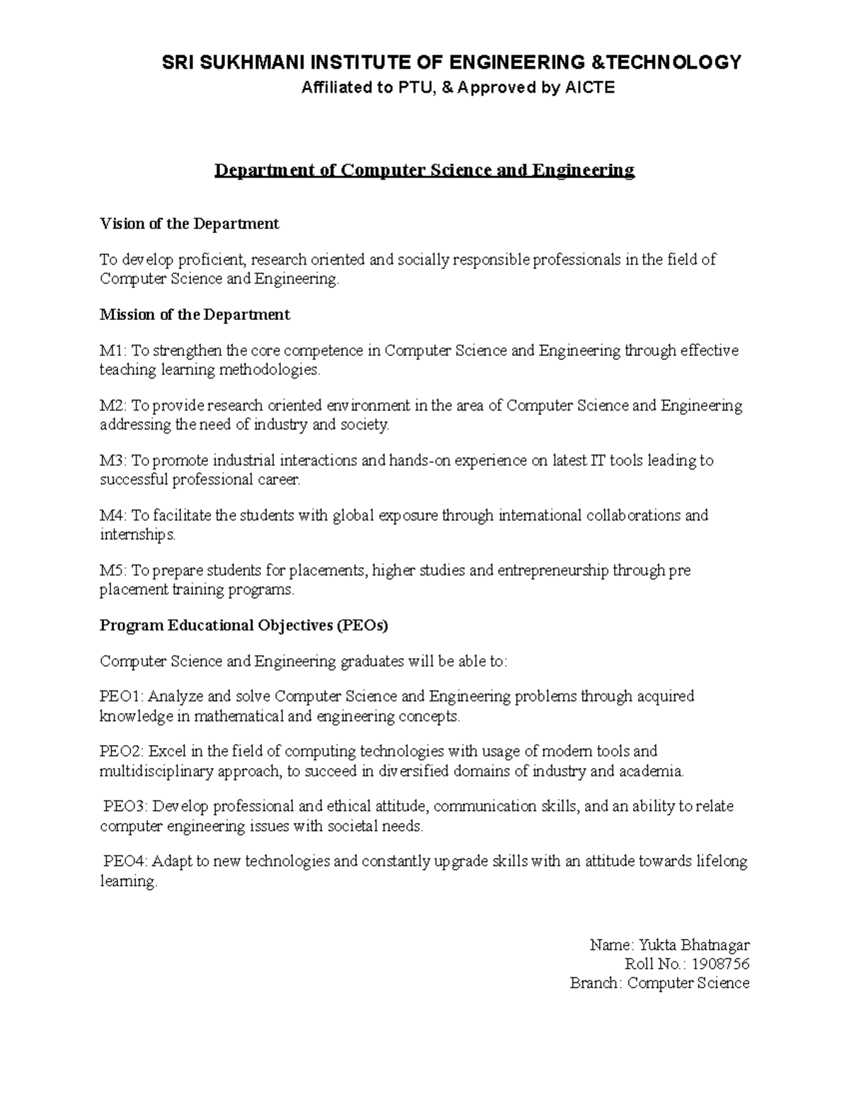 WT lab manual - Practical File of Web Technology. - Affiliated to PTU ...