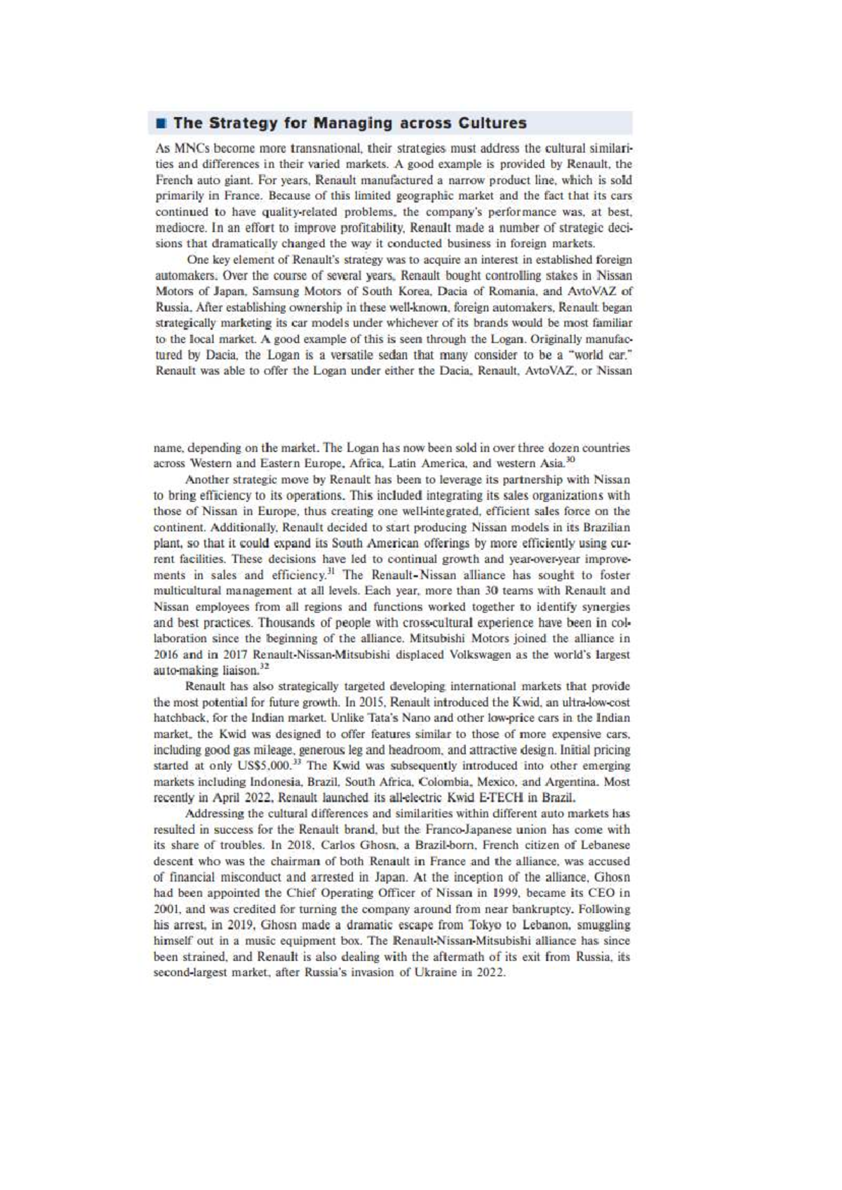 Cross-Cultural Management Strategies in MNCs: A Case Study of Renault ...