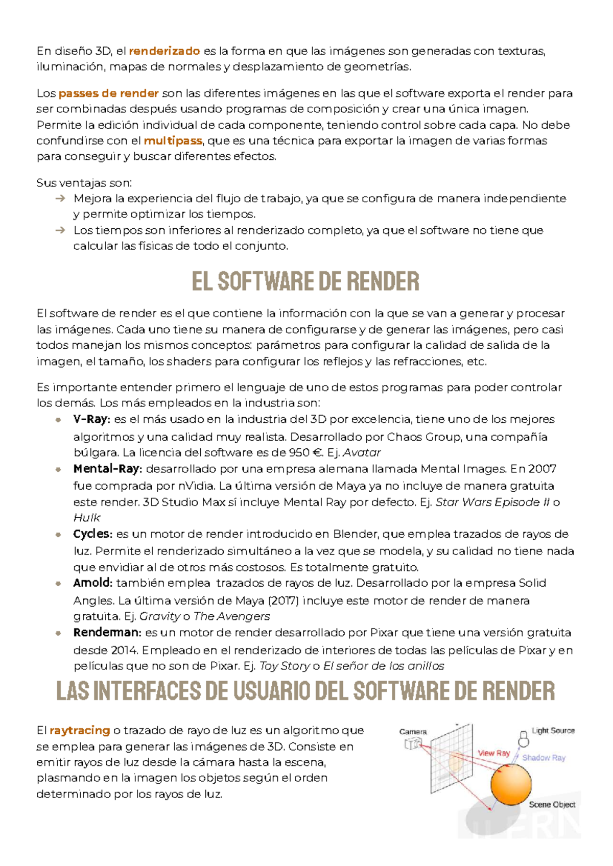 T3 Proyectos de Animación: Renderizado y Software en 3D - Studocu