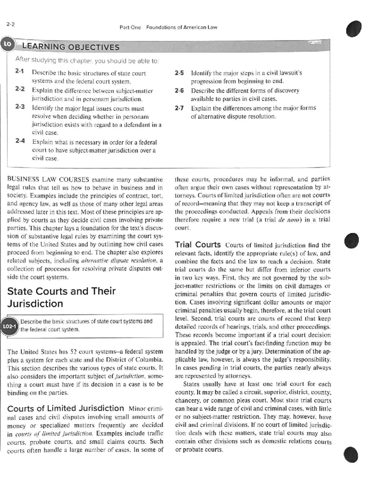 BLAW I - Assignment 2: Foundations of American Law Overview - Studocu