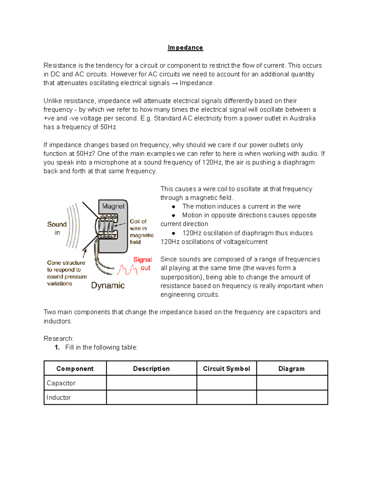 EE 101: Impedance and Resistance in AC Circuits Study Notes - Studocu
