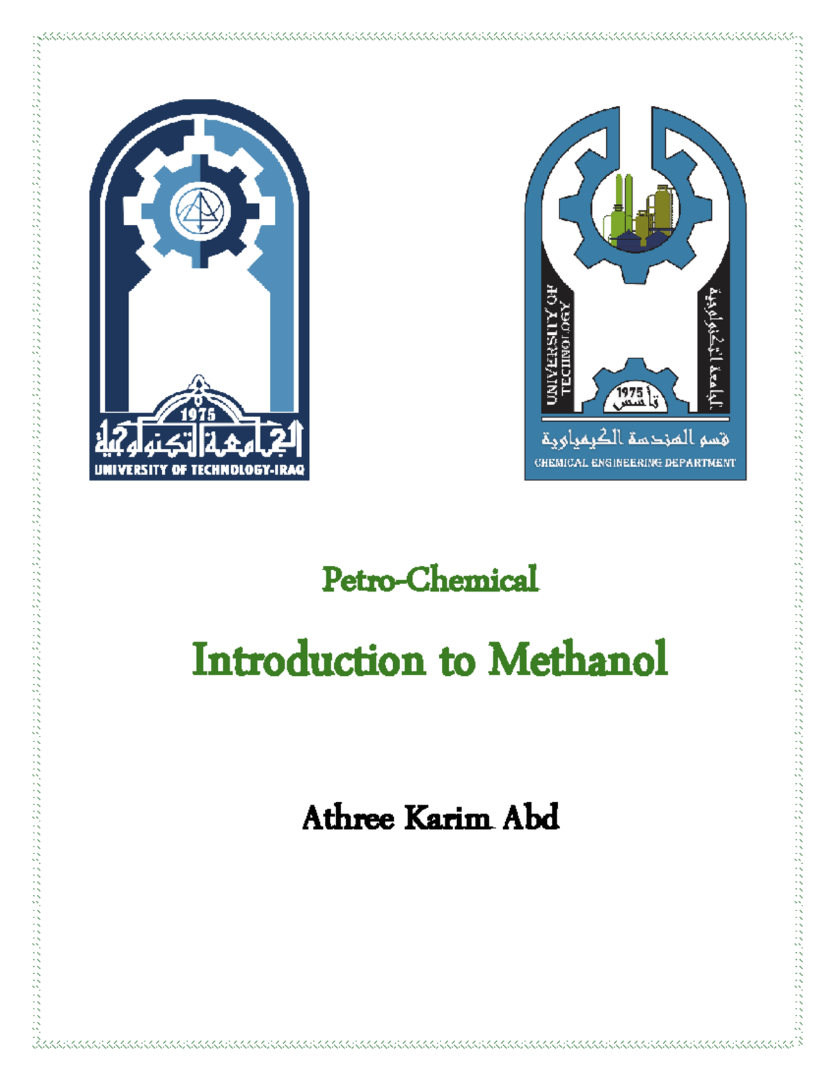 Methanol Report: A Comprehensive Overview of Its History and Properties ...