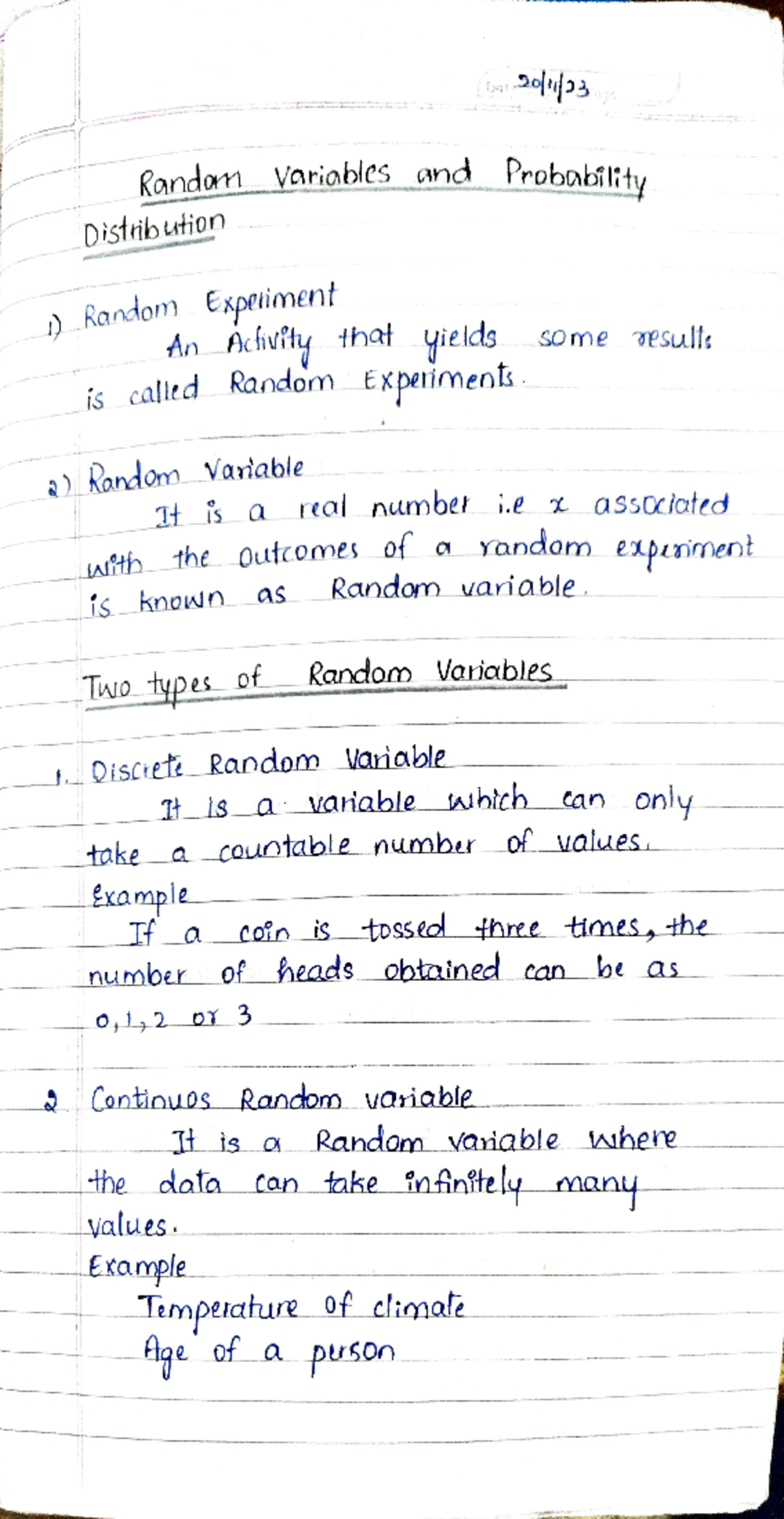 Module 1 - ........... - Dar Random variables and Probability ...