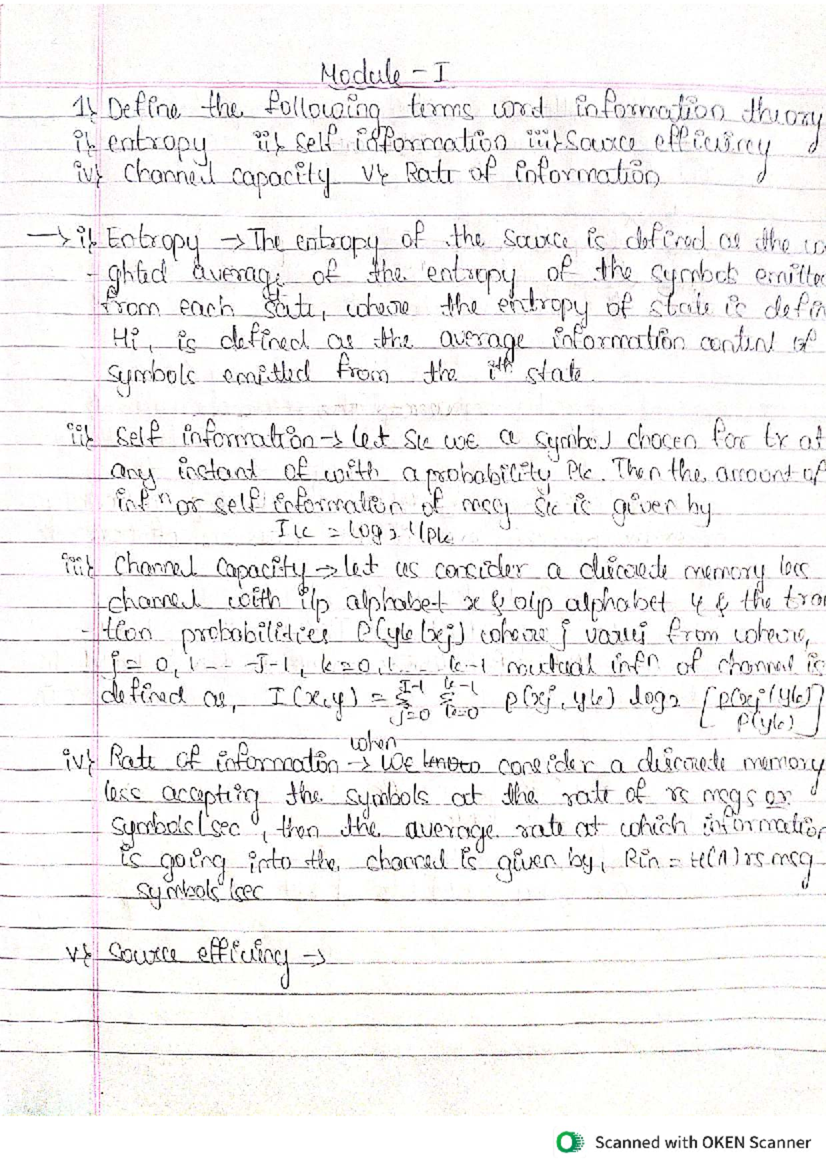 Module TAW: Coping Strategies and Channel Capacity Analysis - Studocu