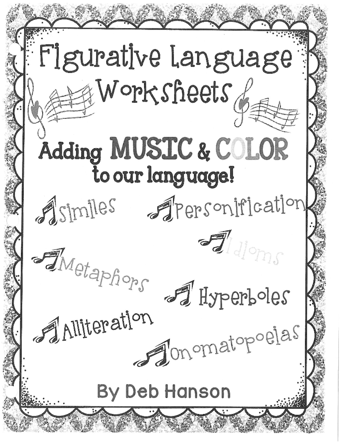 Figurative Language Packet: Adding Music Through Similes, Metaphors ...