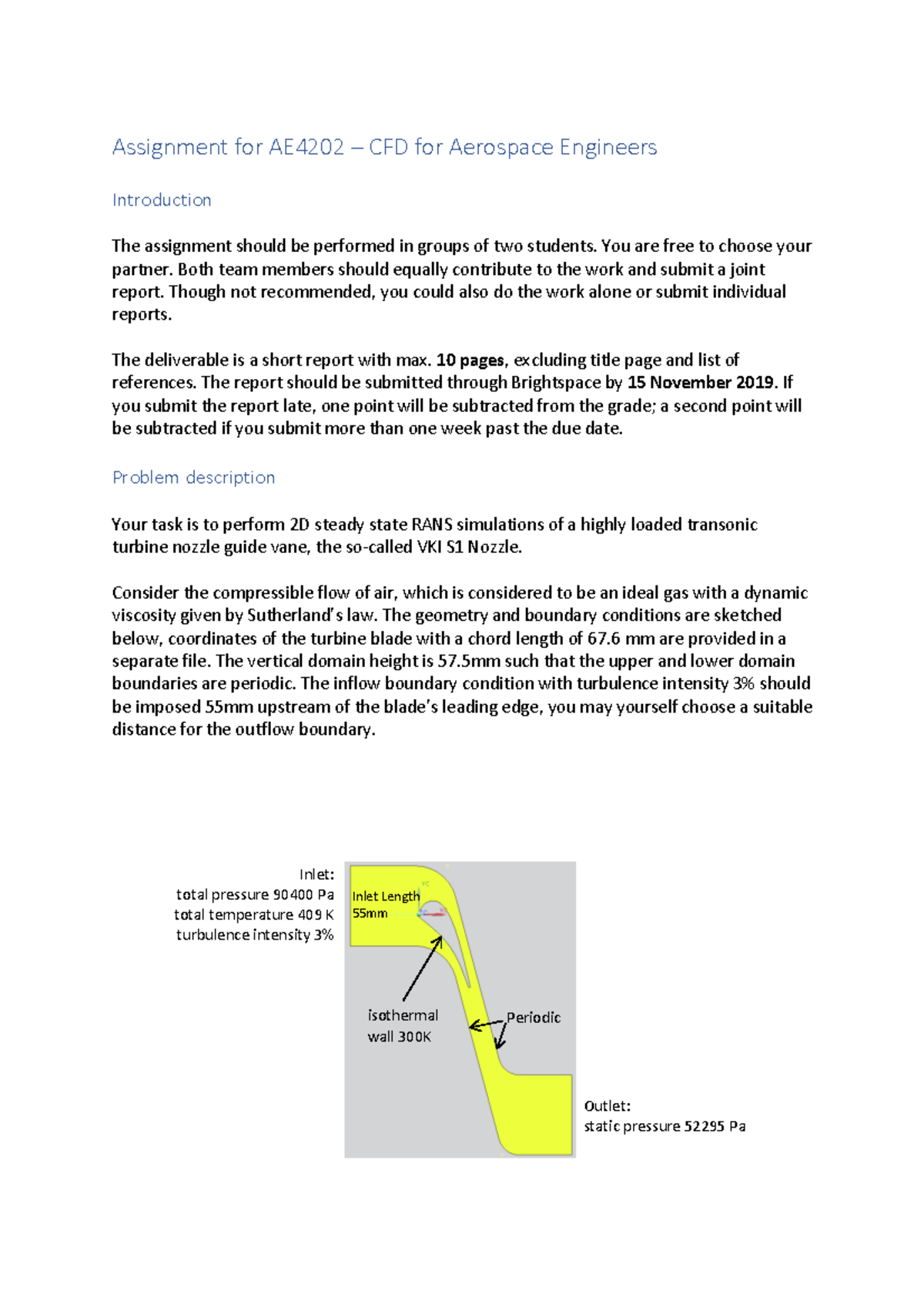 Assignment Fall2019 - Warning: TT: undefined function: 32 Assignment for AE4202 – CFD for ...