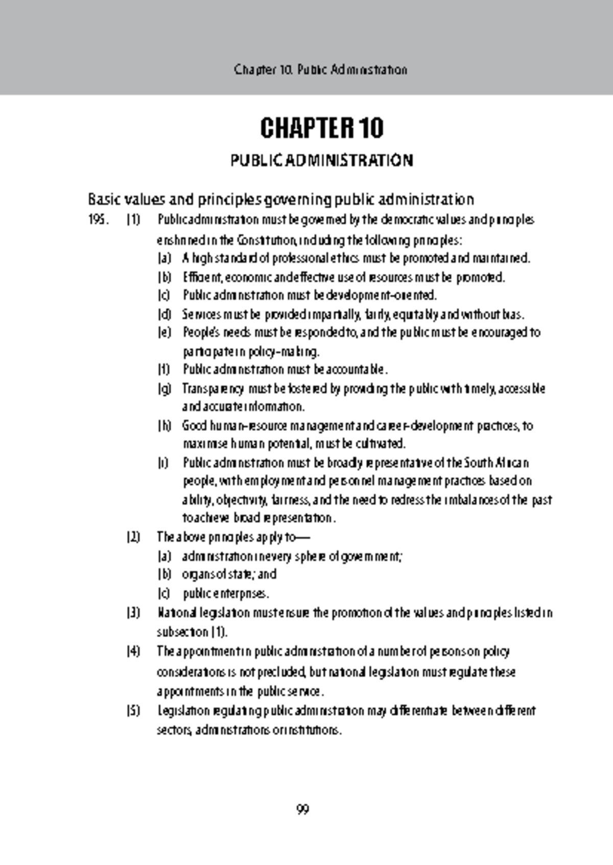 Chapter 10 - Fundamental Principles of Public Administration Ethics ...