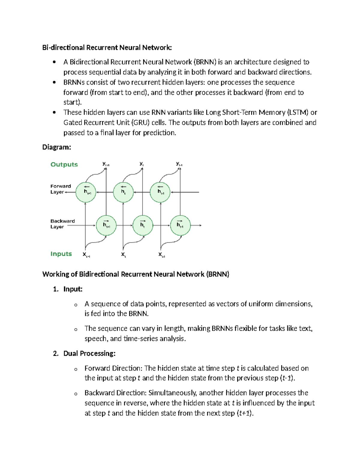 Bi-directional RNN - Bi-directional RNN - Bi-directional Recurrent ...
