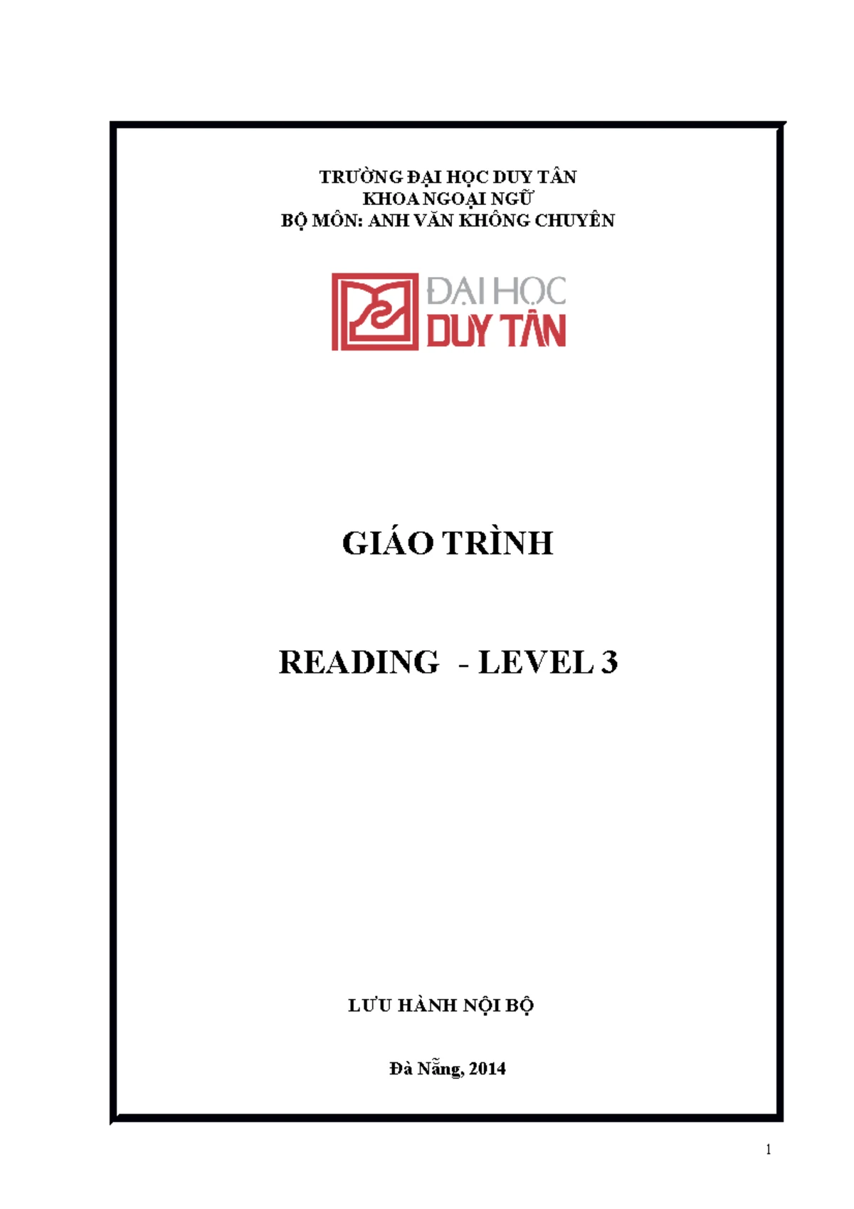 Giáo Trình Speaking Level 3 - Tuyên Thành Tâm (GIAO 3) - Studocu