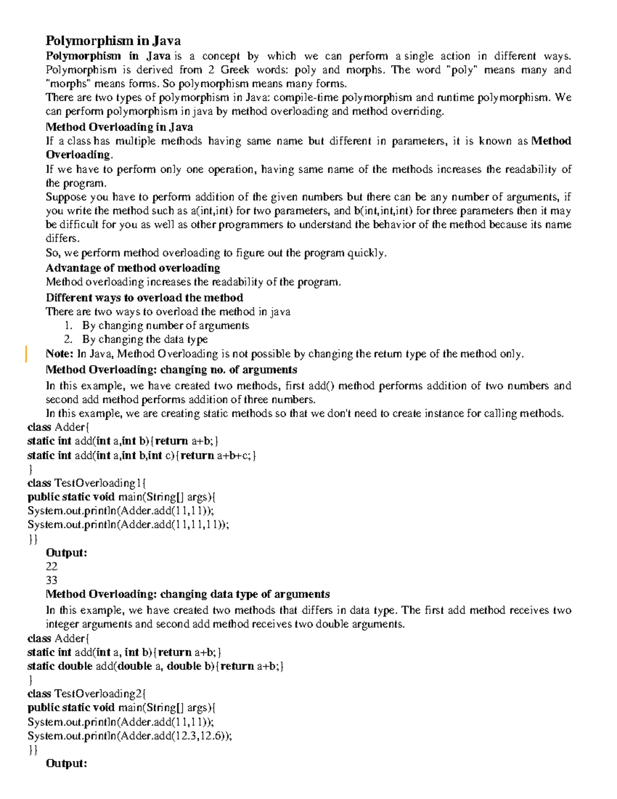 Java Chapter-2: Understanding Abstraction in Java - Studocu