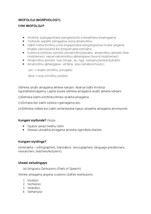 [Solved] Yini eyenza abantu babhale izindaba ezimfishane - Introduction ...