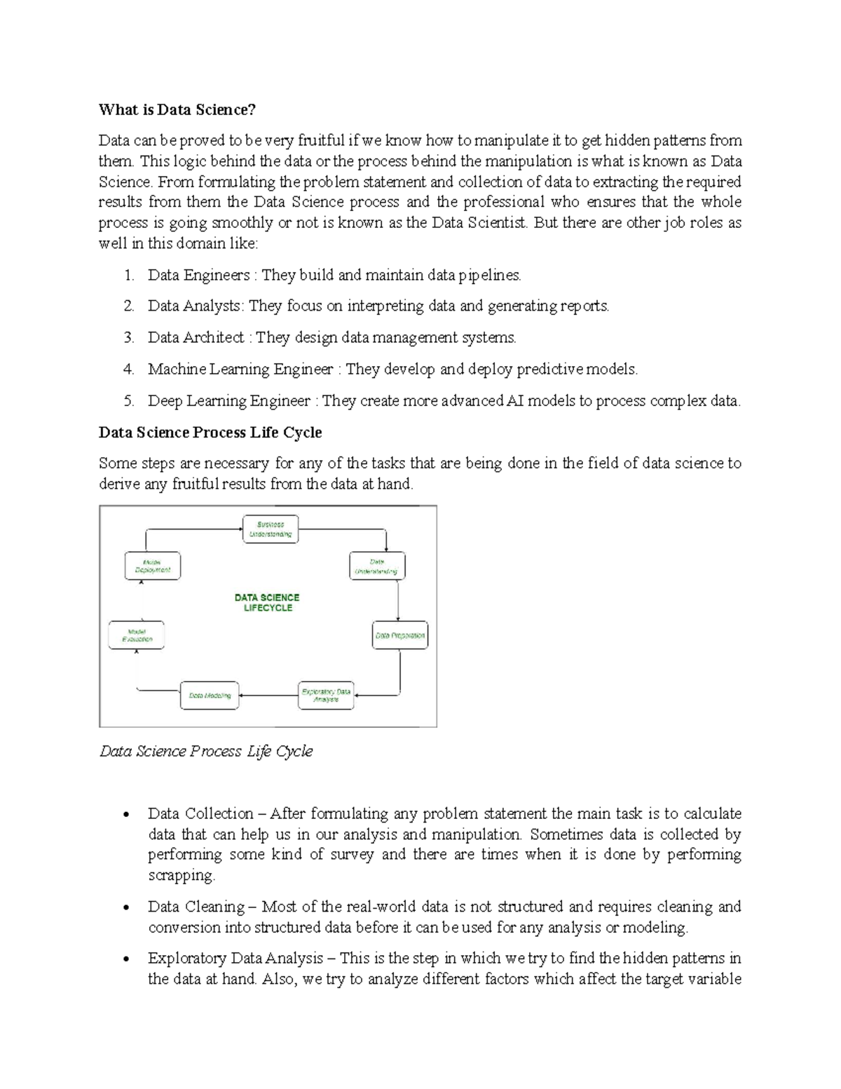 Data Science Overview: Key Concepts and Processes - Studocu