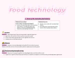 Production & Processing of Food: Assessment Task 2 Insights - Studocu