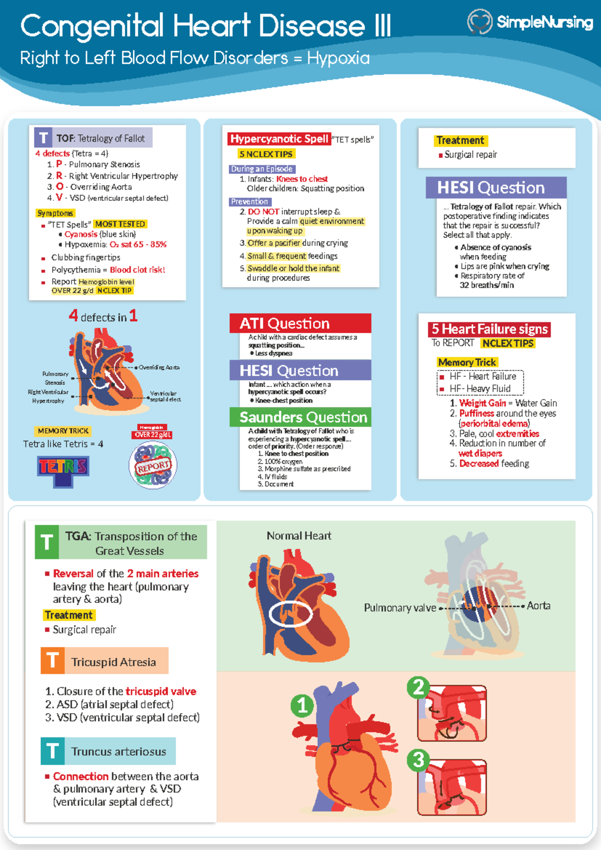 3. Tetralogy of Fallot & TGA - Congenital Heart Disease III Right to ...