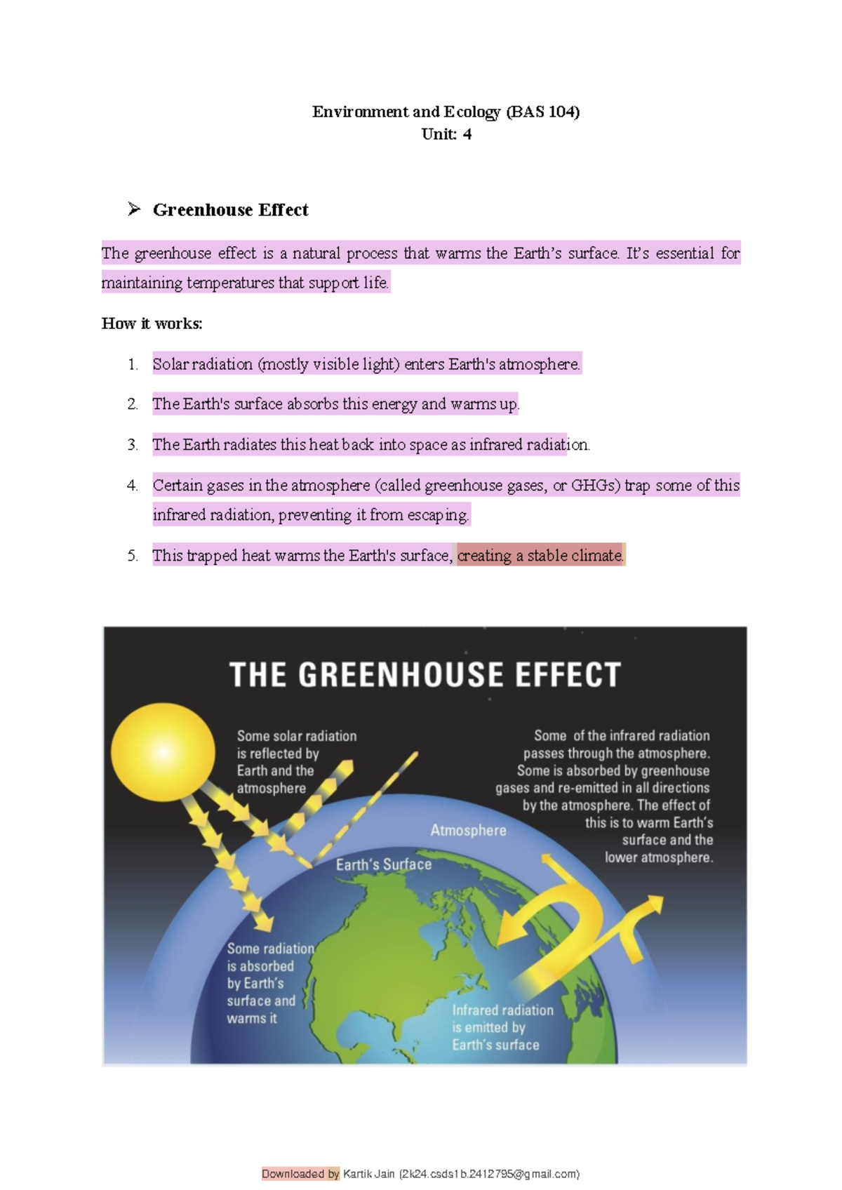 Unit-4-notes-evs Redacted - Environment and Ecology (BAS 104) Unit: 4 ...