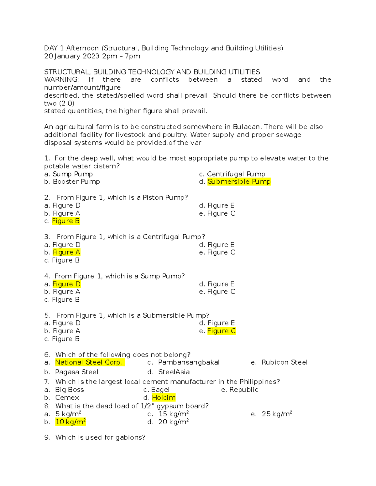 DAY 1 PM Lecture on Structural Building Tech & Utilities (20 Jan 23 ...