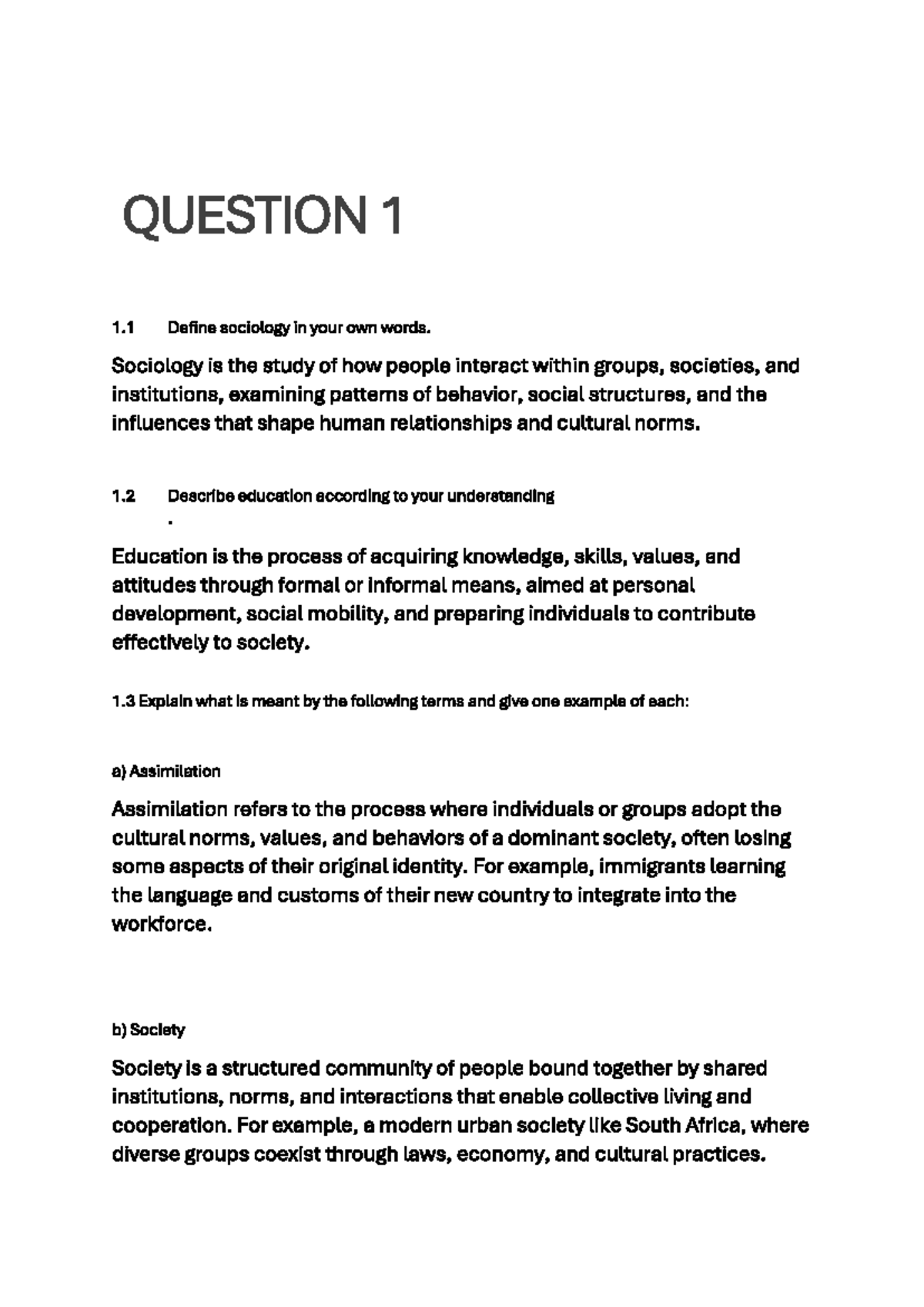 Sociology and Education: Key Concepts and Theories (SOC101) - Studocu