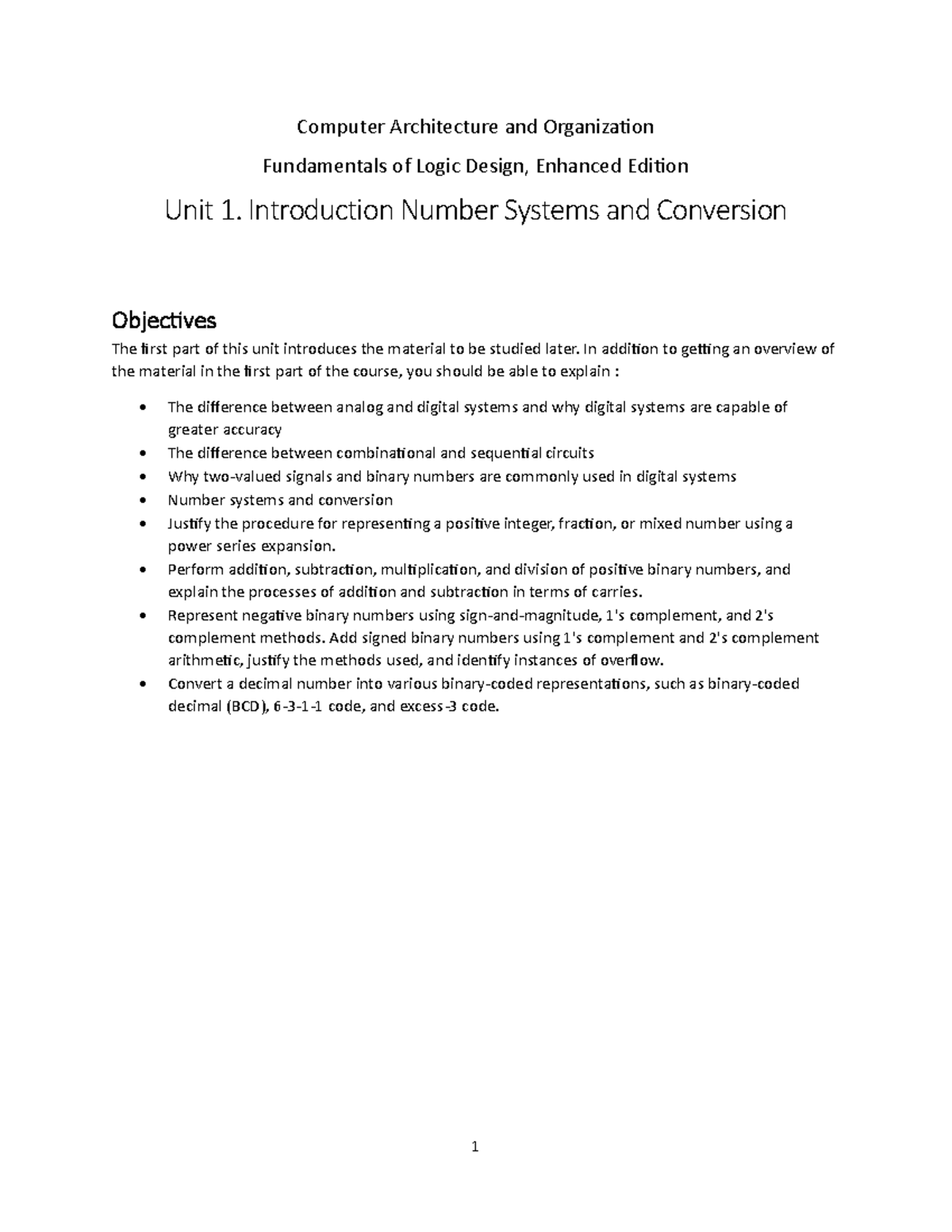 Introduction to Number Systems and Binary Conversions (CST101 ...