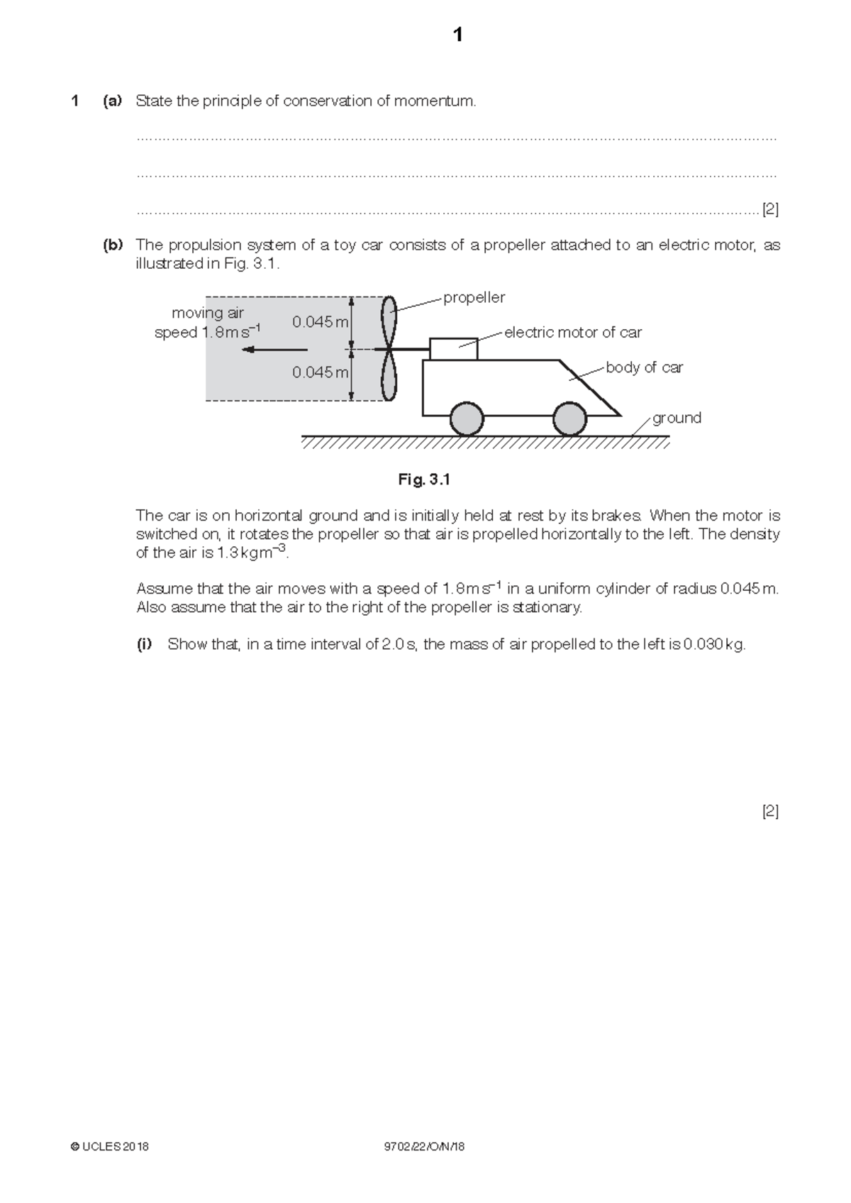 AS Physics Practice Worksheet 2: Conservation of Momentum Concepts ...