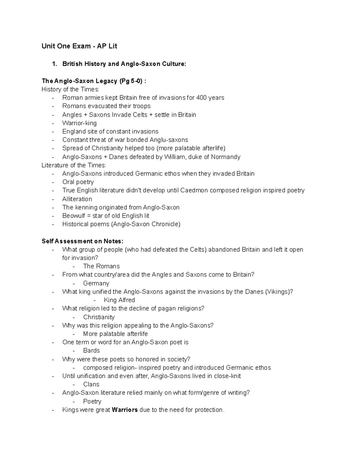 Beowulf: Epic Hero Analysis & Anglo-Saxon Lit Study Guide (AP Lit ...