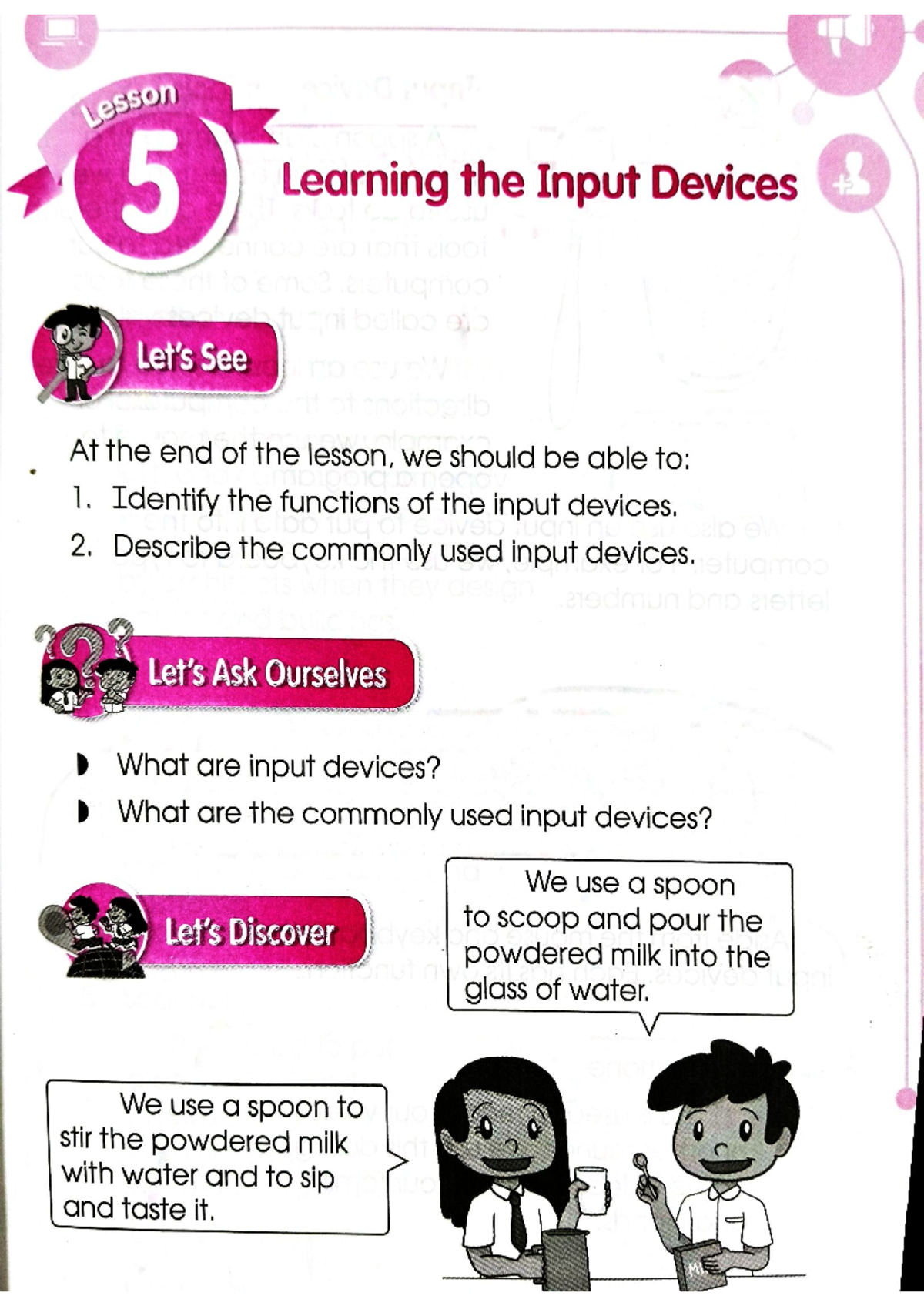 ICT1 - Lessons 5 to 7: Understanding Input and Output Devices - Studocu