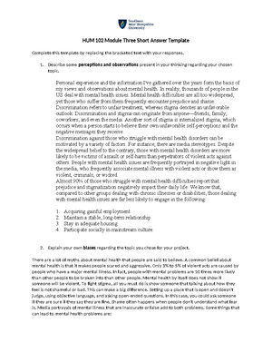 IDS 150 module 1 Short Paper - Amber Berkley March 3, 2025 IDS 150 ...