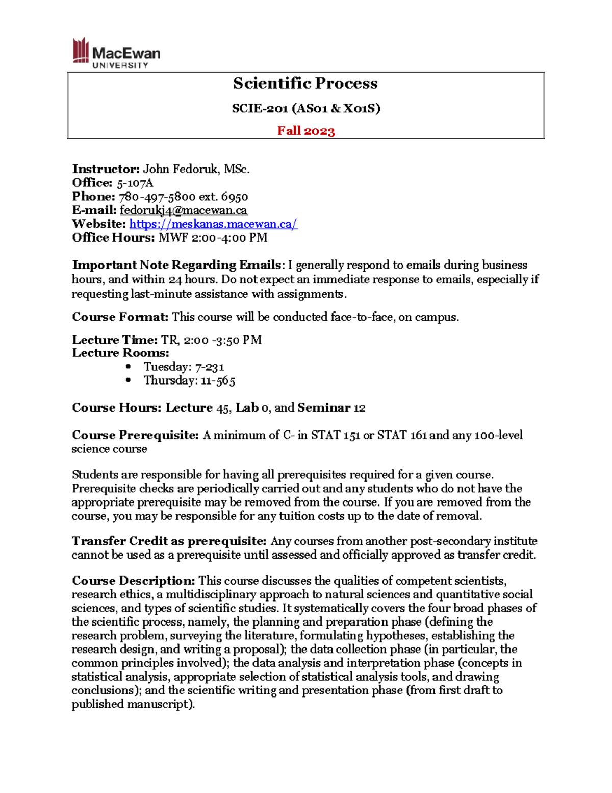 SCIE 201 AS01 Lecture Notes: Understanding the Scientific Process - Studocu