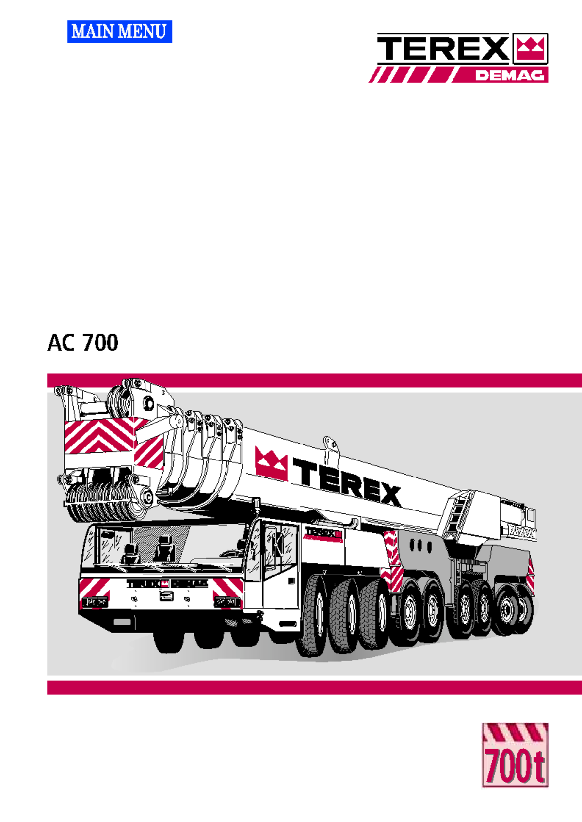 Demag AC 700 Specifications and Lifting Capacities Overview - Studocu