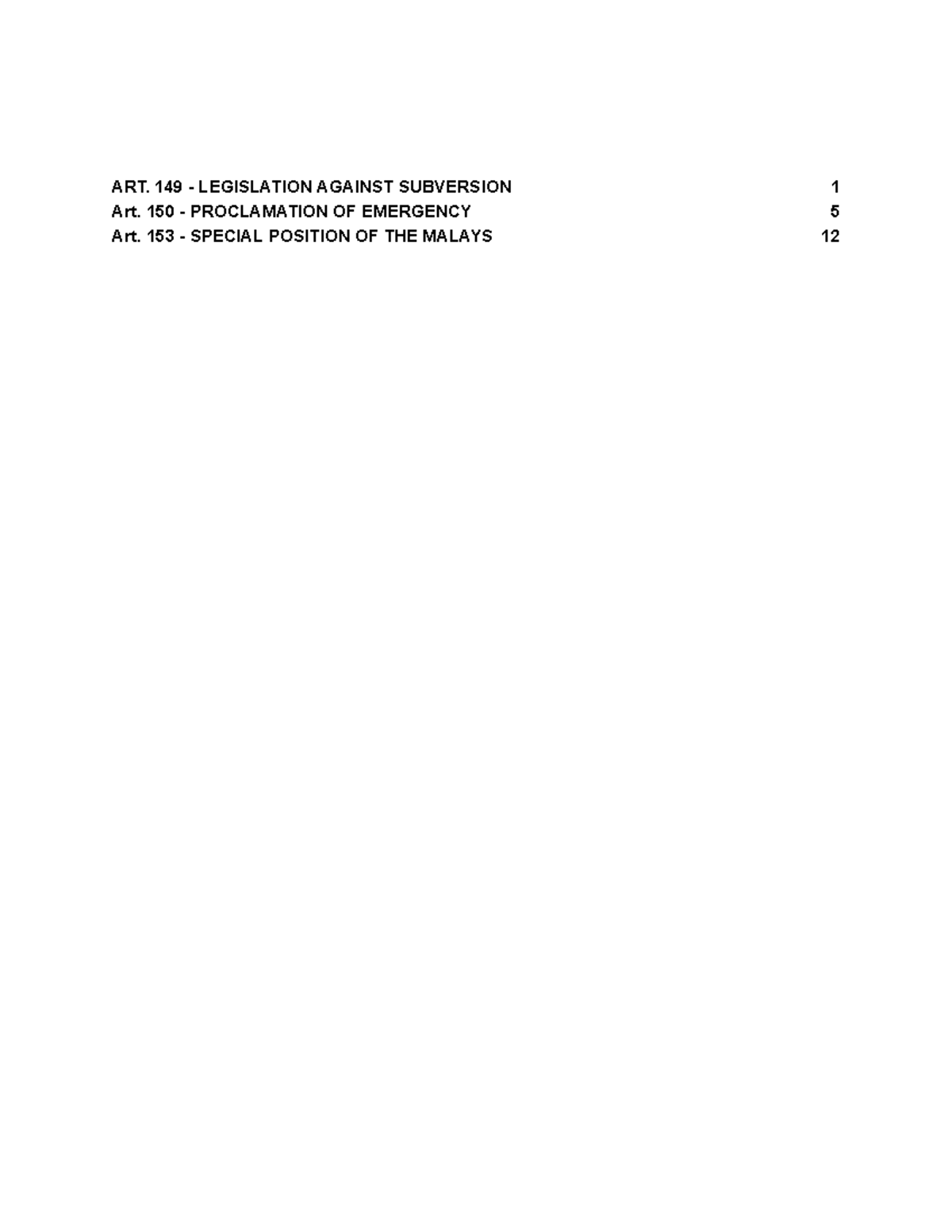 Constitutional Law II Notes: Art. 149, 150, & 153 Analysis - Studocu