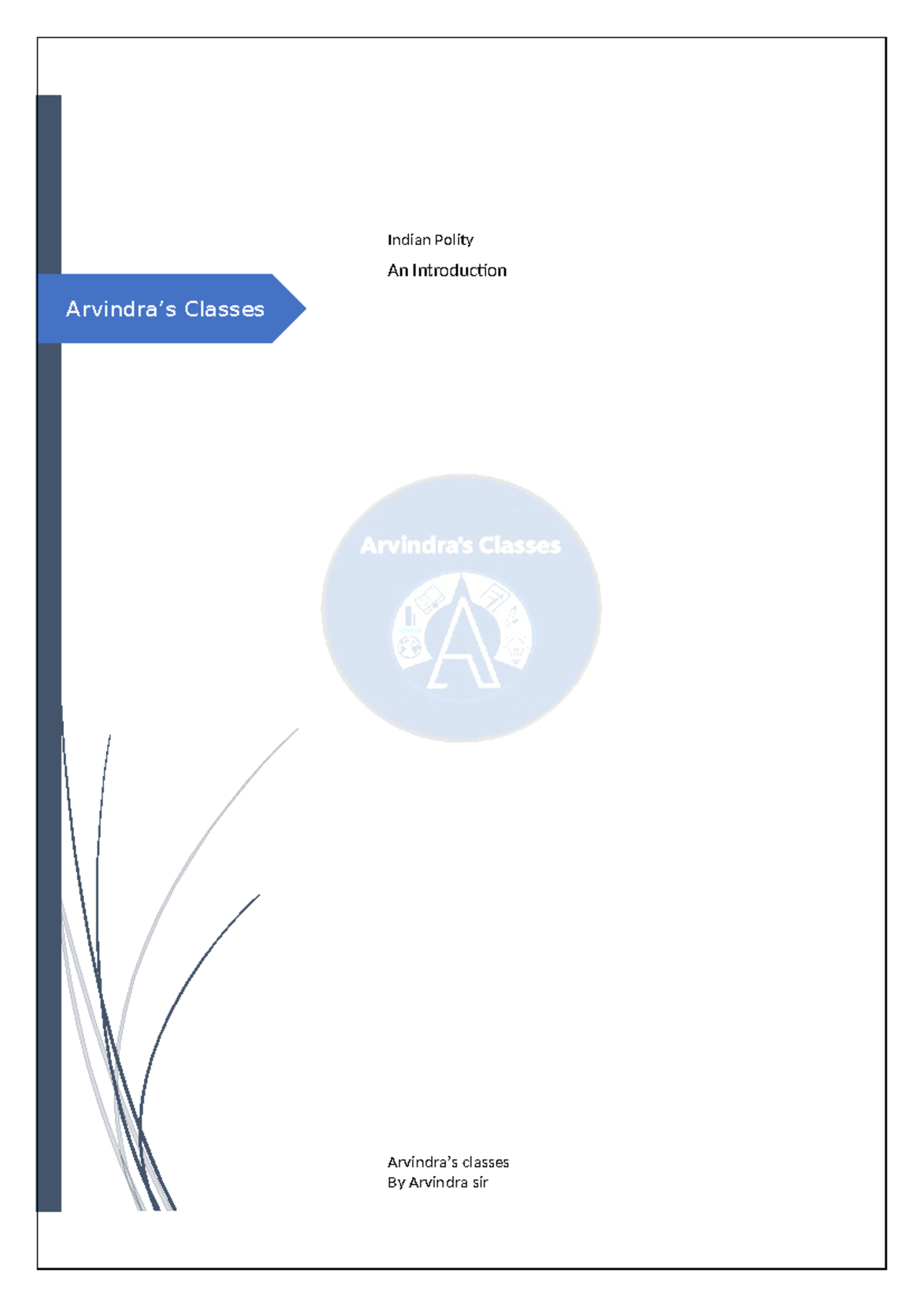 Indian Polity: Elements of State - Class 02 Notes - Studocu
