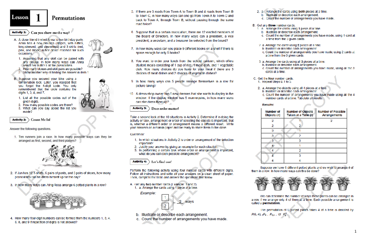 G10-Math-Hand Out 4 - Math - Engineering Data Analysis - Studocu