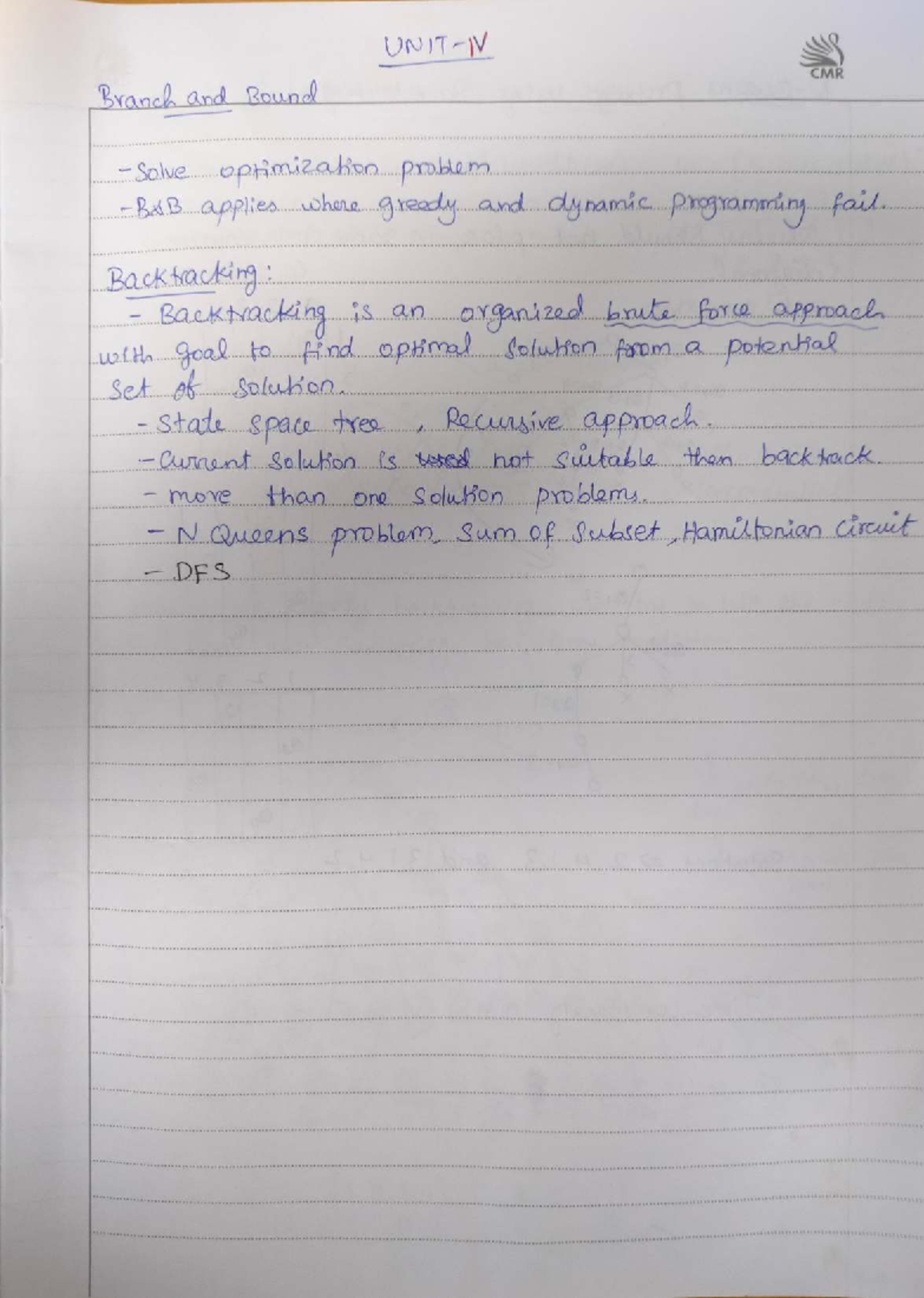 DAA Unit 4: Branch and Bound Optimization & Backtracking Techniques ...