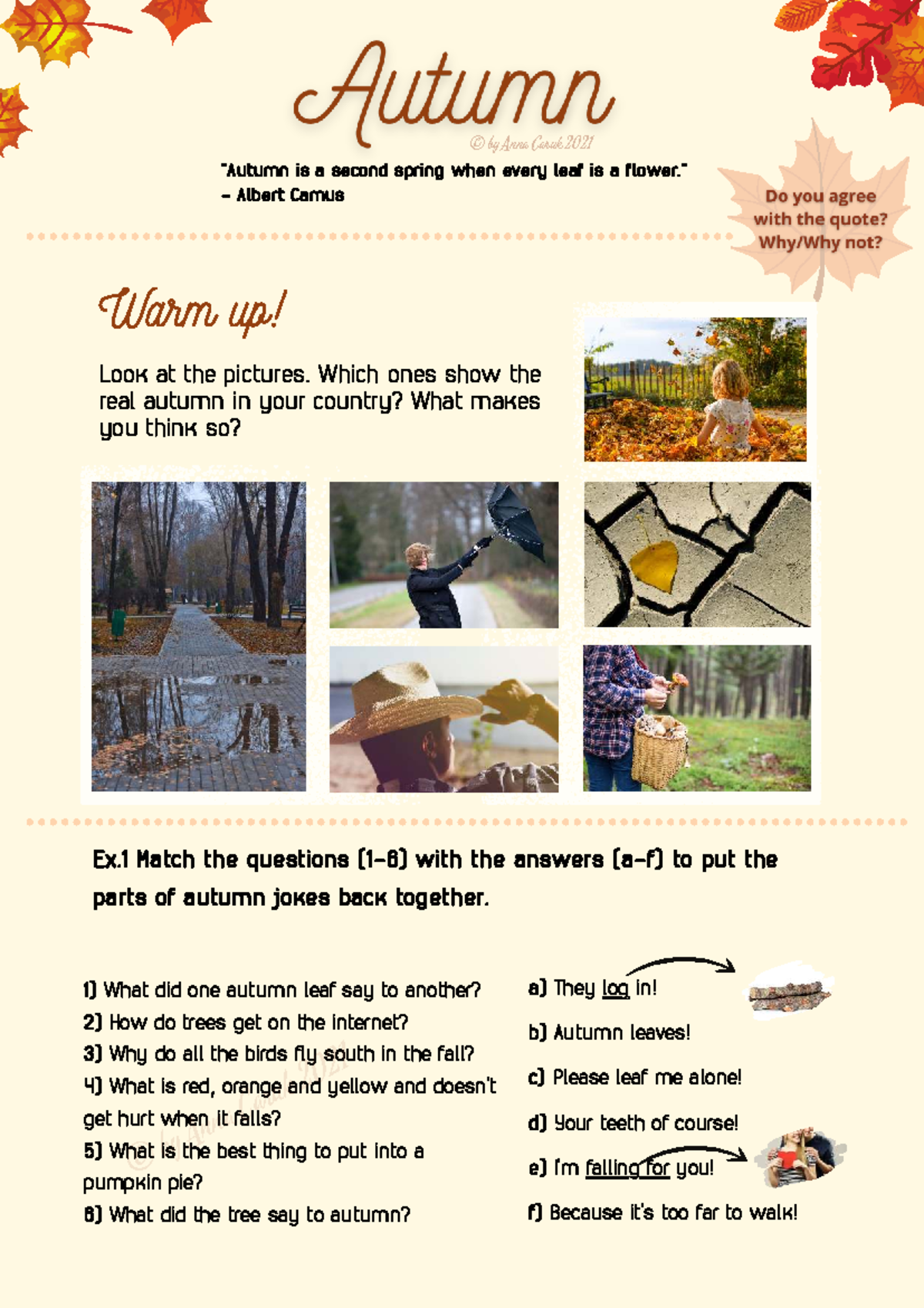 Autumn Insights: Fun Facts and Jokes for SV Class - Studocu
