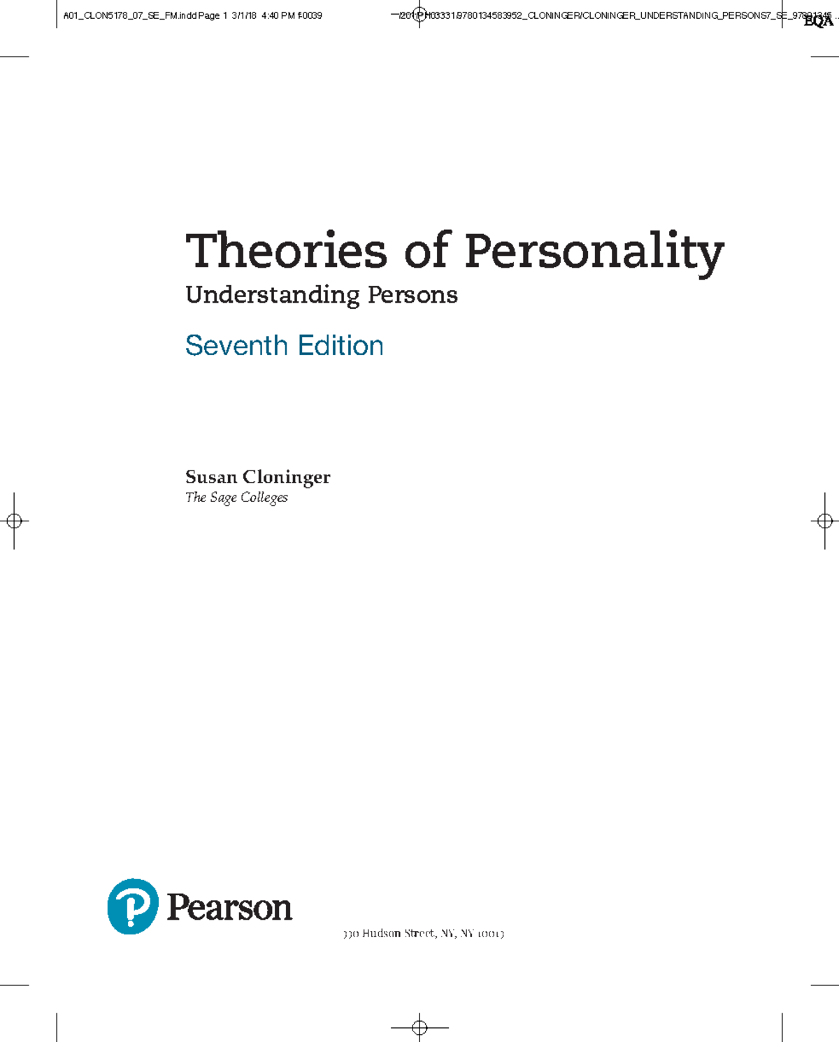 Psychology Summary of the Theories of Personality - Theories of ...