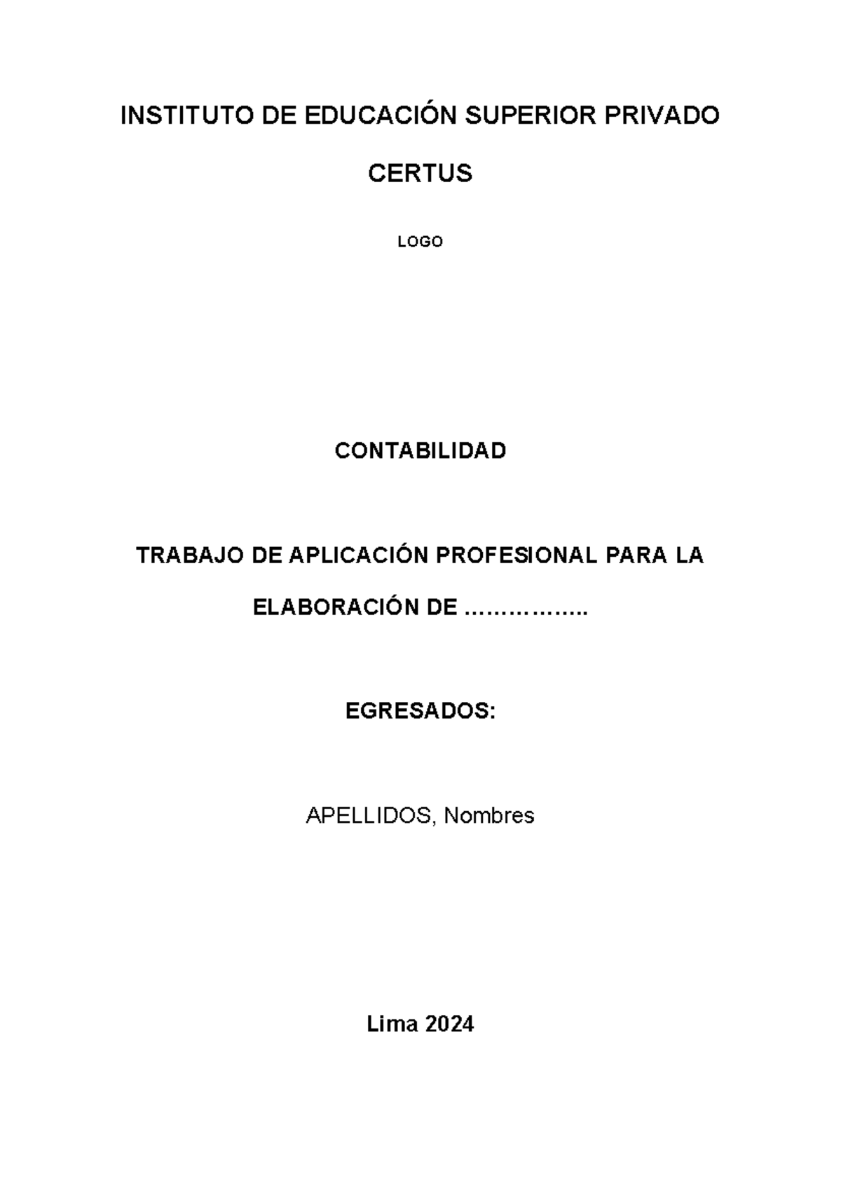 Caratula TAP - Emprendimiento AA2 - INSTITUTO DE EDUCACIÓN SUPERIOR ...