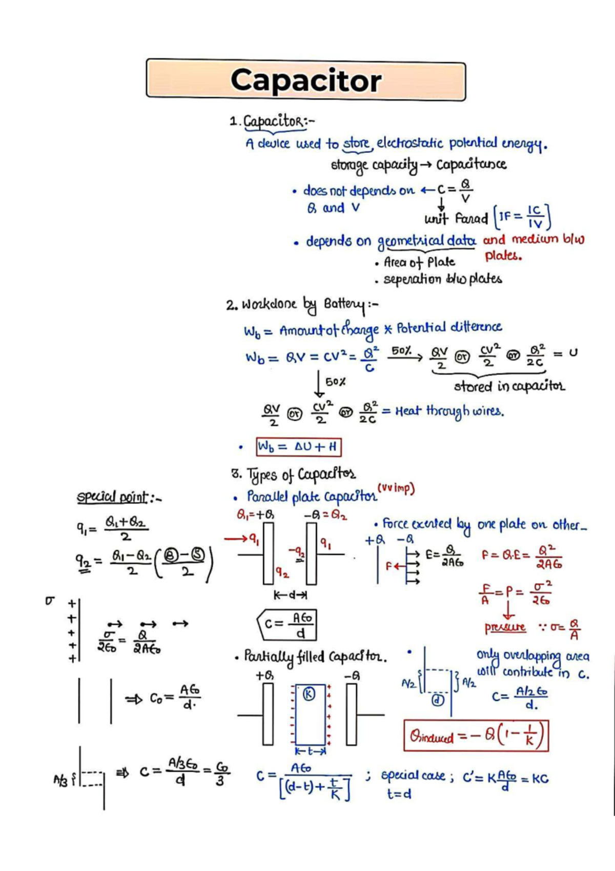 Capacitor Concepts for NEET Prep: Storage, Types, and Combinations ...