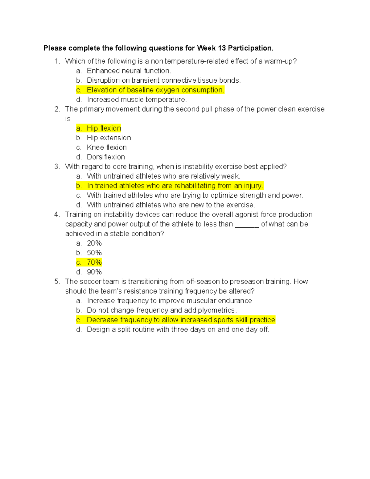 455L Wk 13 Participation - Please complete the following questions for ...