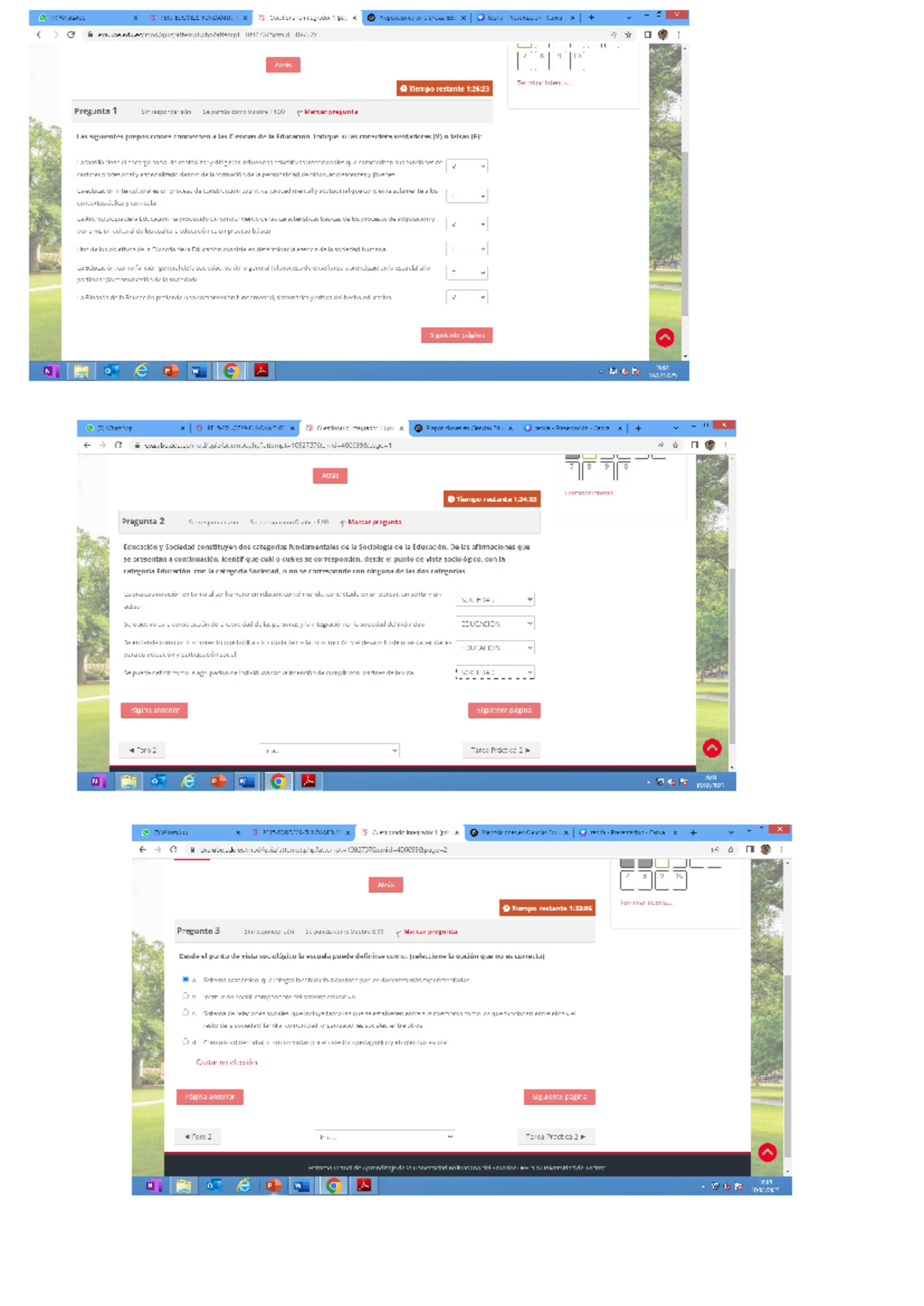 Cuestionario semana 2 - C 13 7 8 9 10 Atrás Terminar intento. Tiempo ...