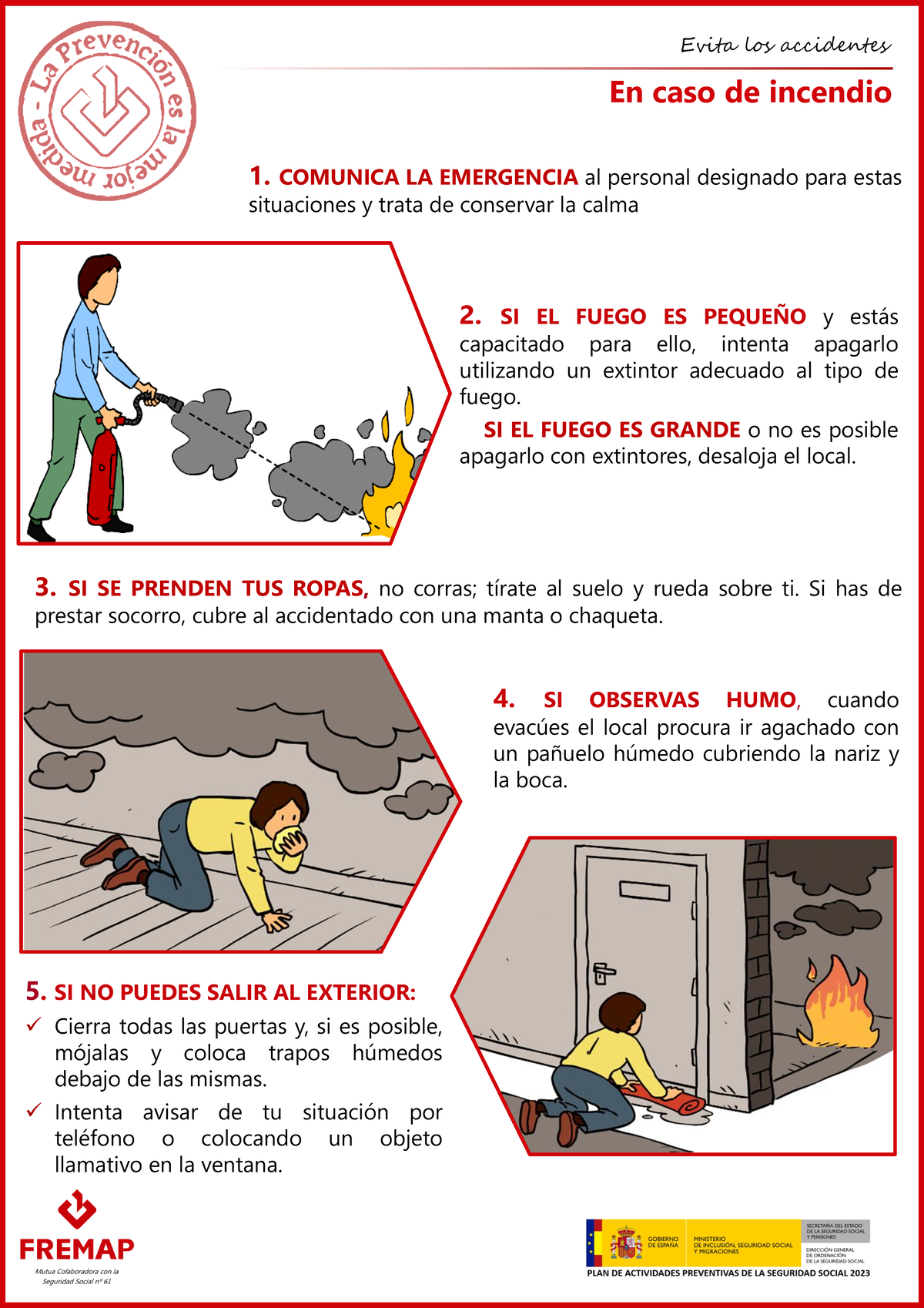 INFO Sobre Incendios - INFOGRAFIA DE ACTUAR EN CASO DE INCENDIO - En caso de incendio Evita los ...