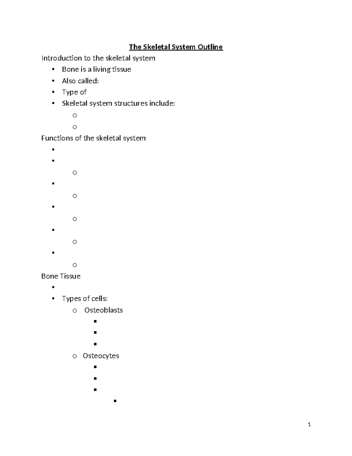 Skeletal System Overview: Structures, Functions, and Development ...