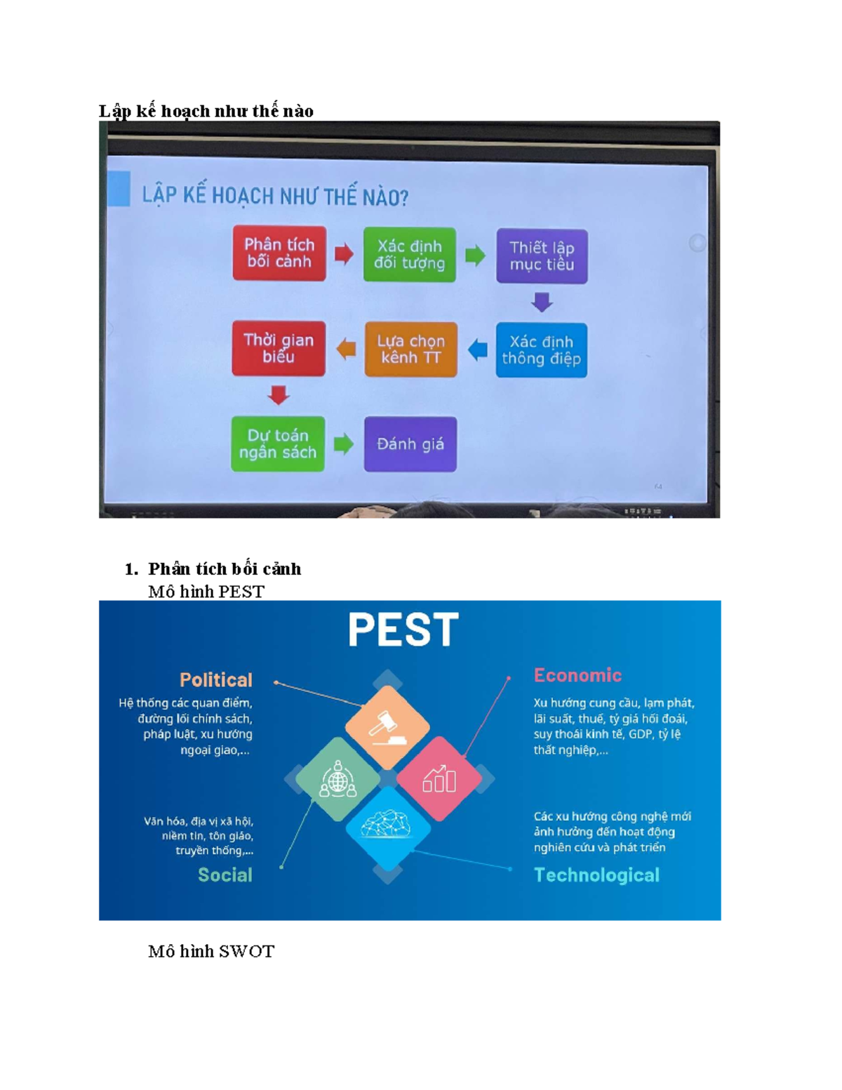 Kế Hoạch Truyền Thông: Phân Tích PEST, SWOT và Kỹ Năng PR - Studocu