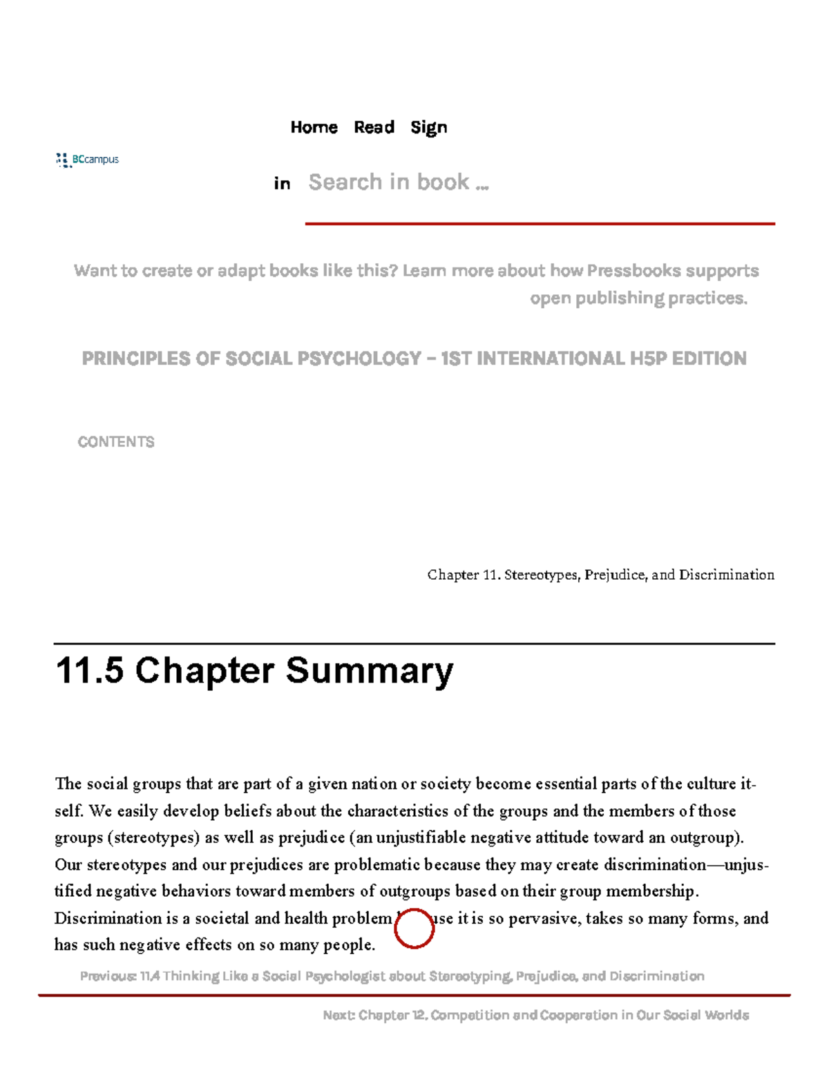 11 - chapter summary - Home Read Sign in Want to create or adapt books ...