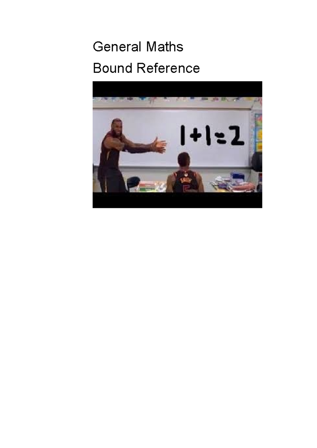 General Maths Concepts: Bar Graphs, Measures, and Distributions - Studocu